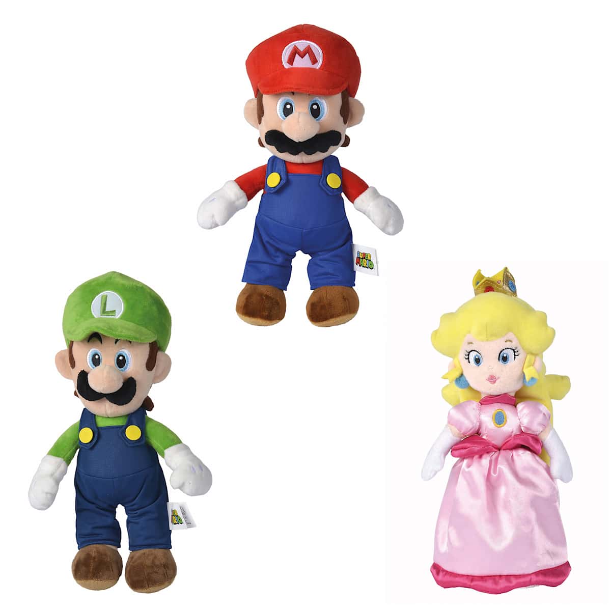 Mario + Luigi + Prinzessin-Peach-Plüschfigur-Pack - Nintendo Store