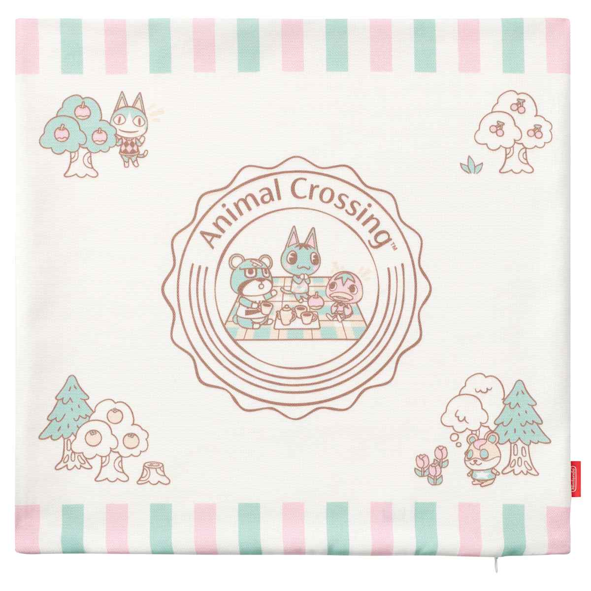 Capa de almofada com riscas Animal Crossing - Nintendo Store