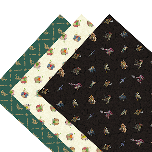 The Legend of Zelda: Tears of the Kingdom Wrapping Paper Set + Sticker ...