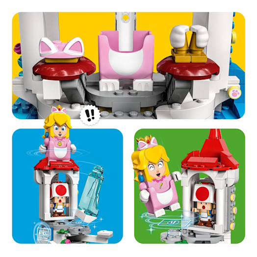 LEGO Super Mario Cat Peach Suit and Frozen Tower Expansion Set (71407 ...