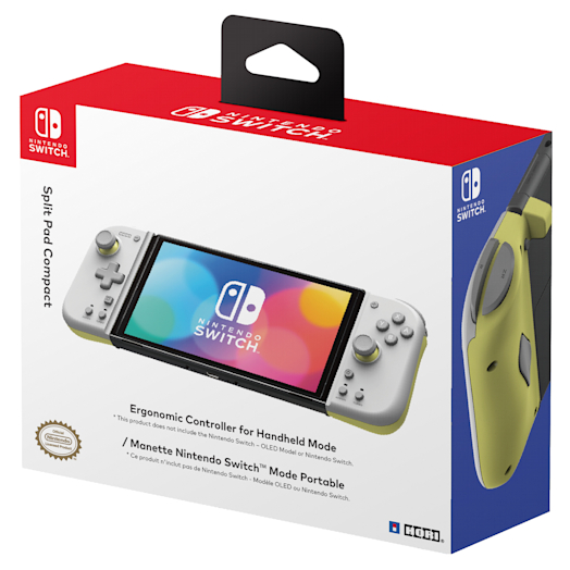 Nintendo Switch Split Pad Compact (Light Grey x Yellow) - My Nintendo Store