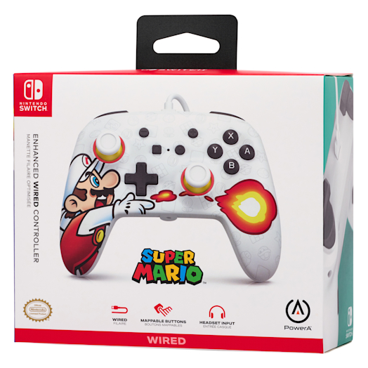 Nintendo Switch Wired Controller - Fire Mario - My Nintendo Store