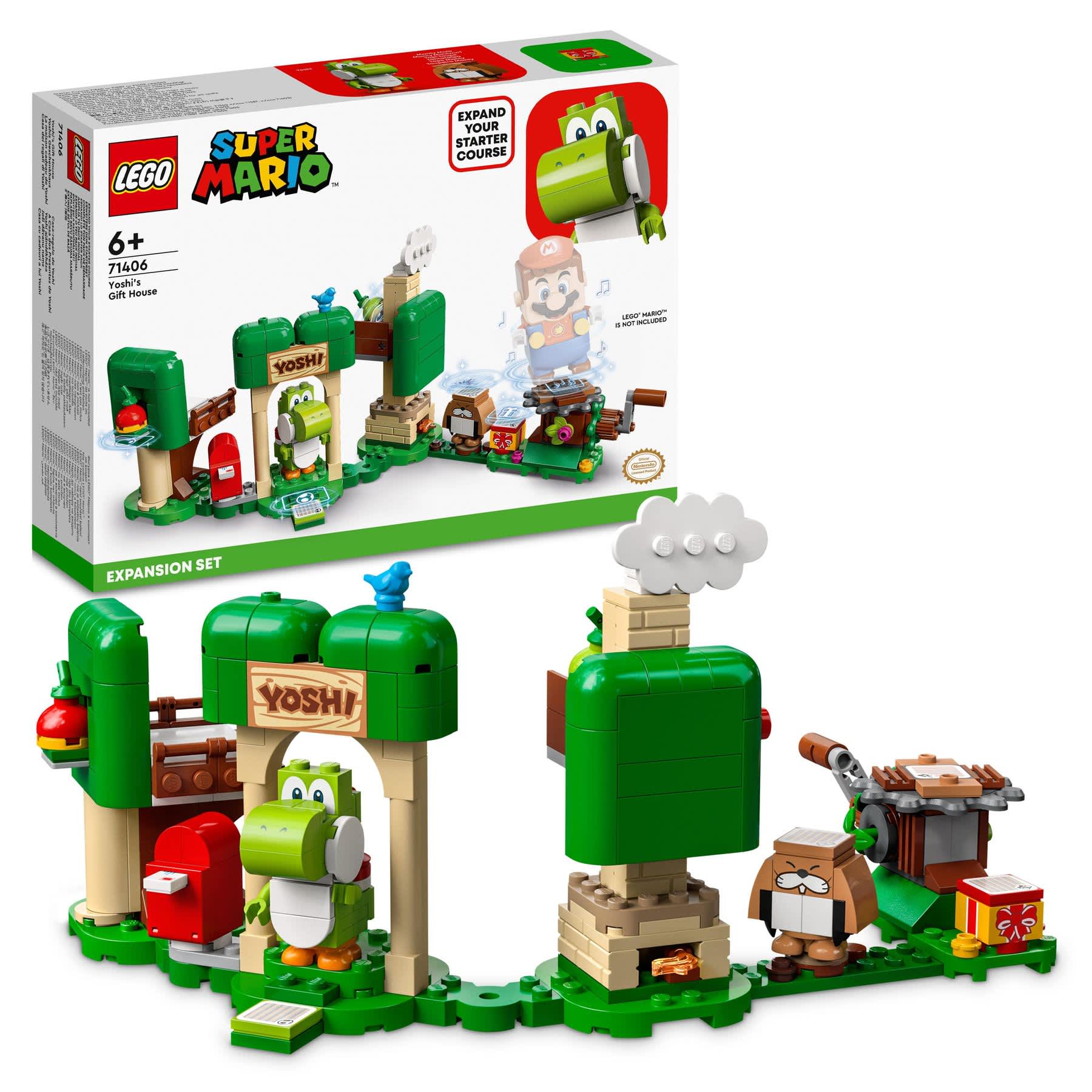 LEGO Super Mario Yoshi’s Gift House Expansion Set (71406) - My Nintendo ...