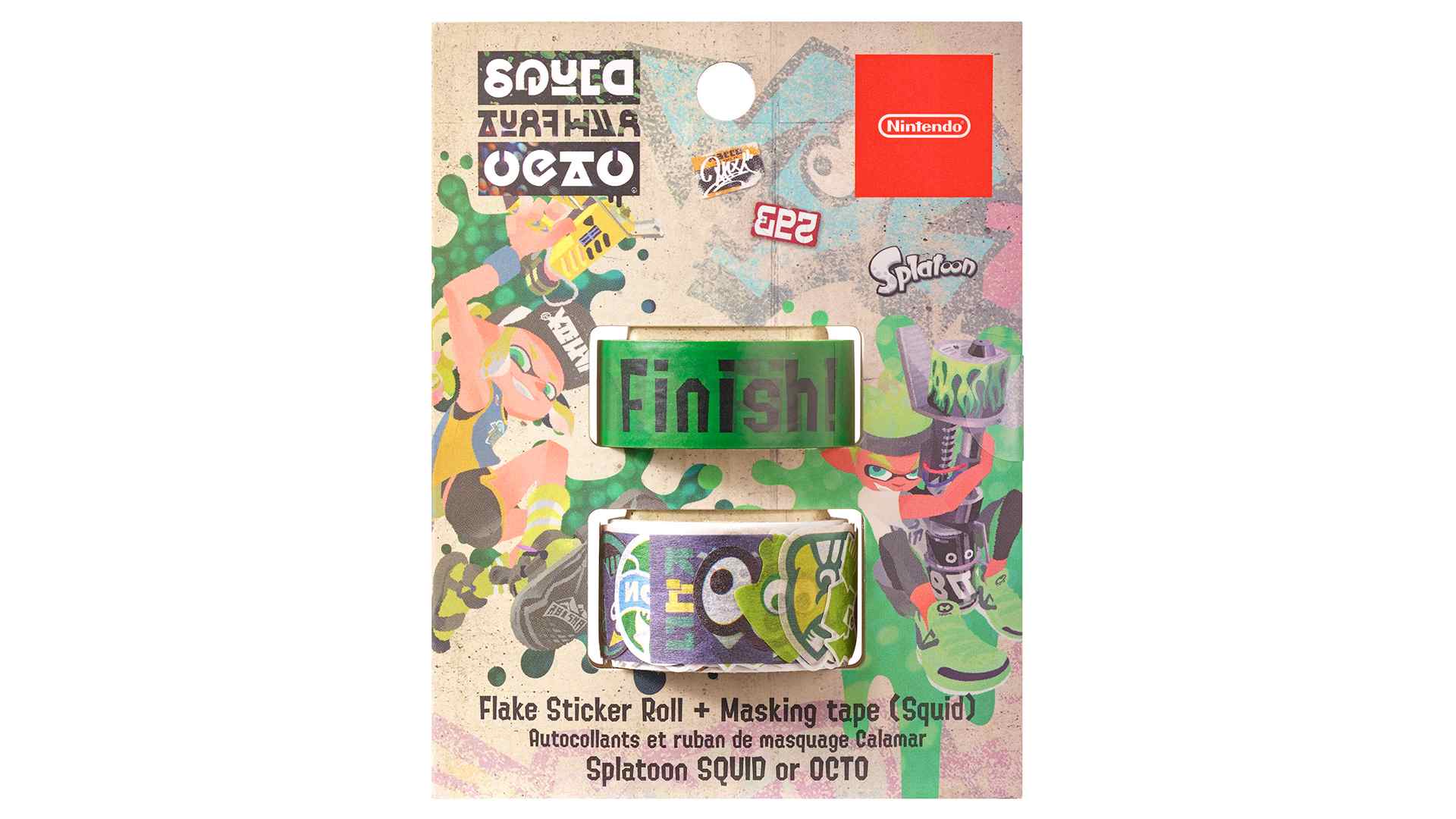 Flake Sticker Roll + Masking Tape (Squid) Splatoon SQUID or OCTO - My ...