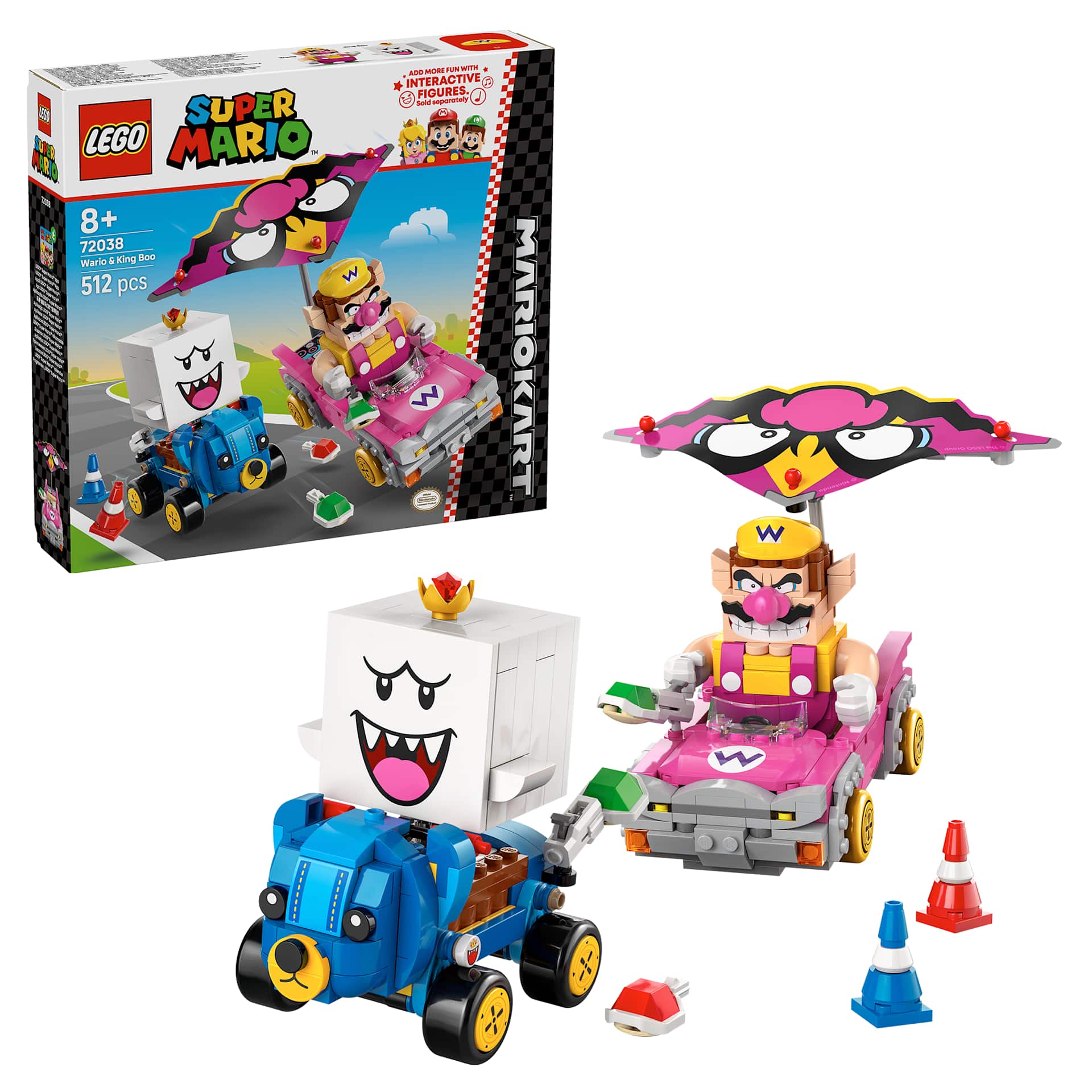 LEGO Super Mario Mario Kart – Wario & King Boo (72038) - My Nintendo Store