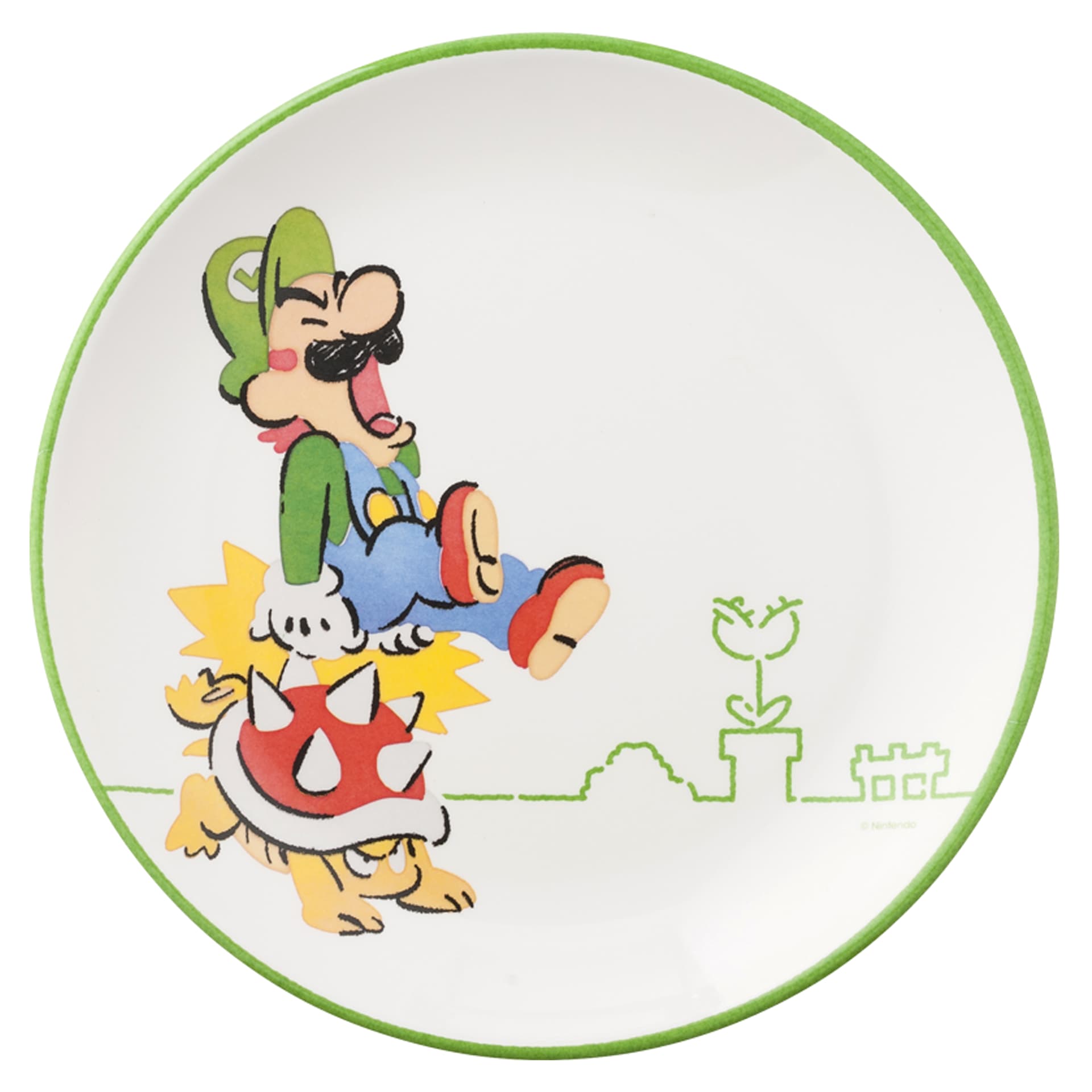 Super Mario Family Life Collection Luigi Plate - My Nintendo Store