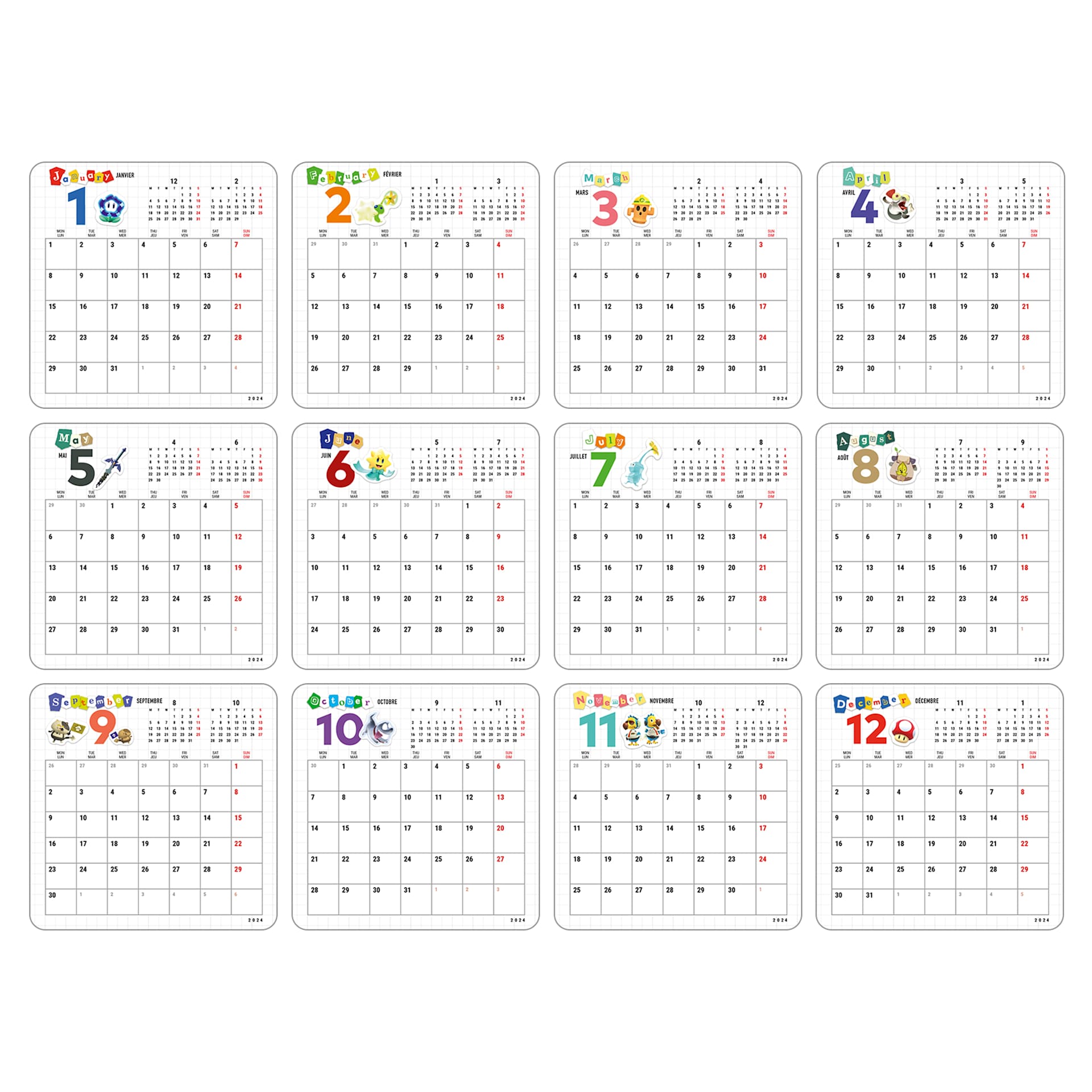 My Nintendo Calendar 2024 - My Nintendo Store