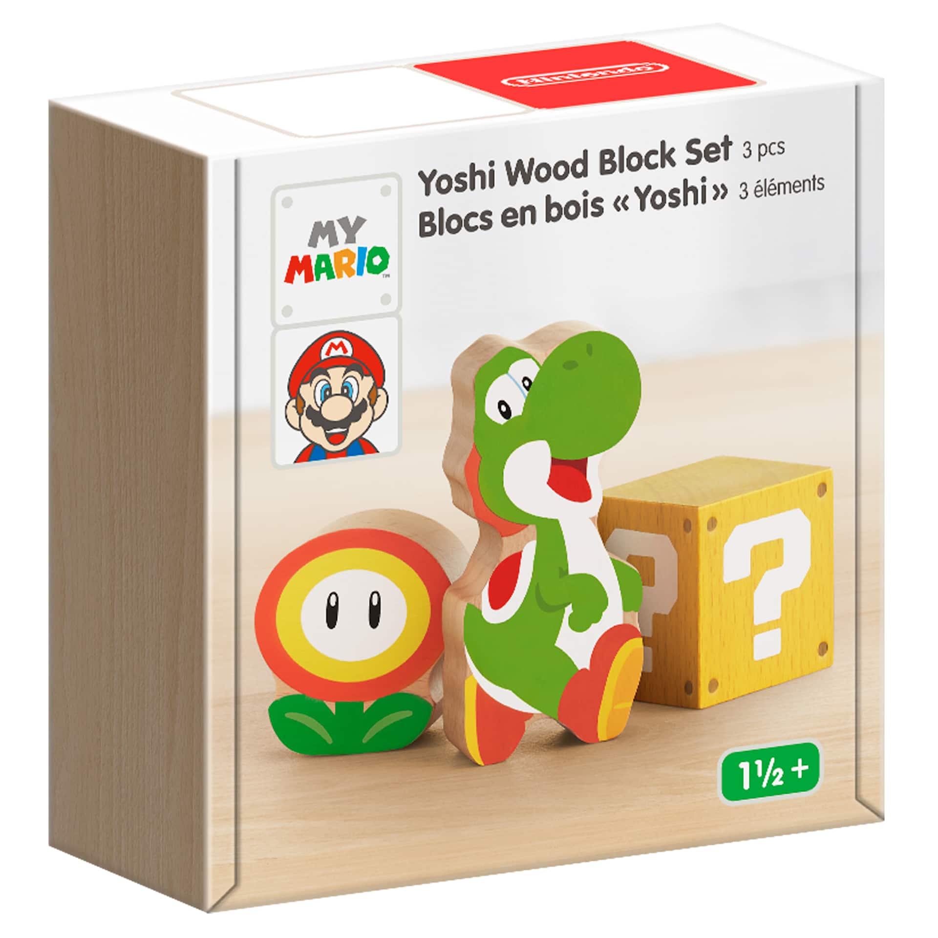 Yoshi Wood Block Set (3 pieces) - My Nintendo Store