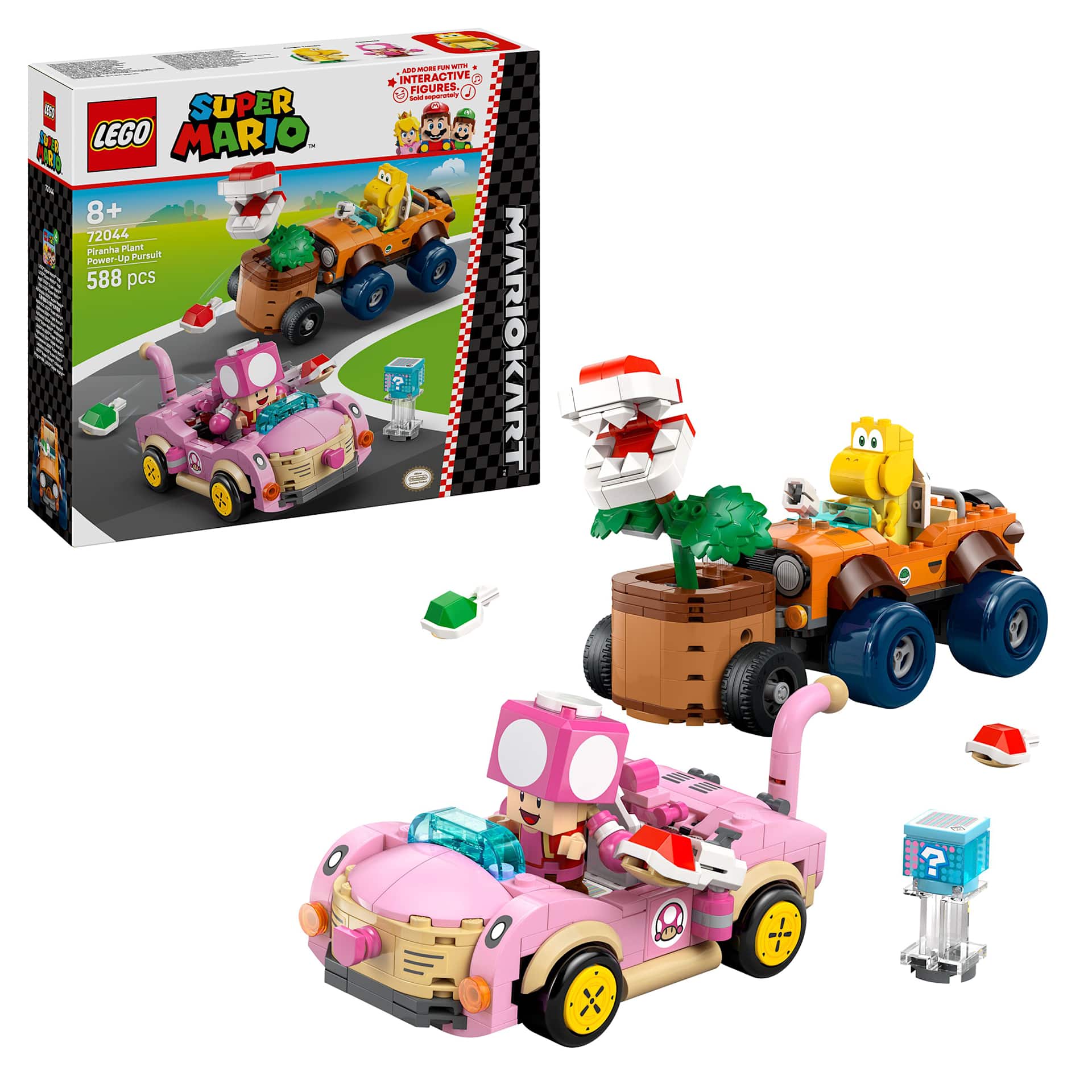 LEGO® Super Mario – Mario Kart – Achtervolging met de Piranha Plant ...