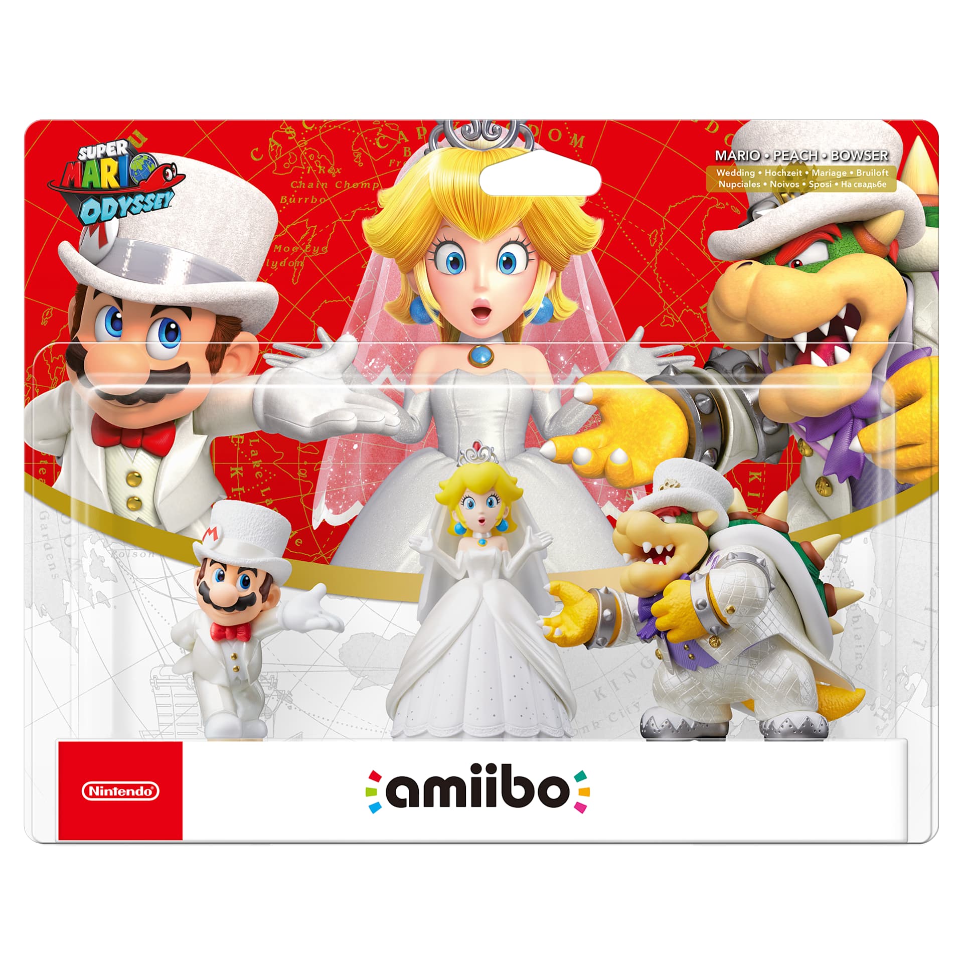 amiibo de Mario / Peach / Bowser (nupciales) (Super Mario Collection) - My Nintendo Store