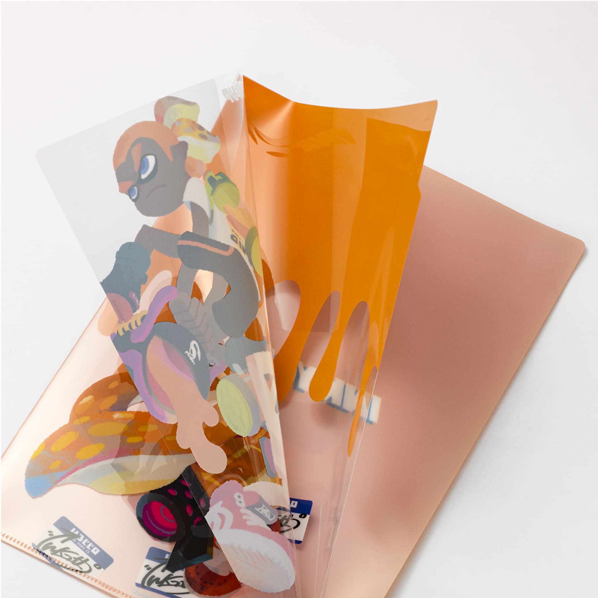 Splatoon INK YOU UP A4 Clear Folder (Orange) - My Nintendo Store