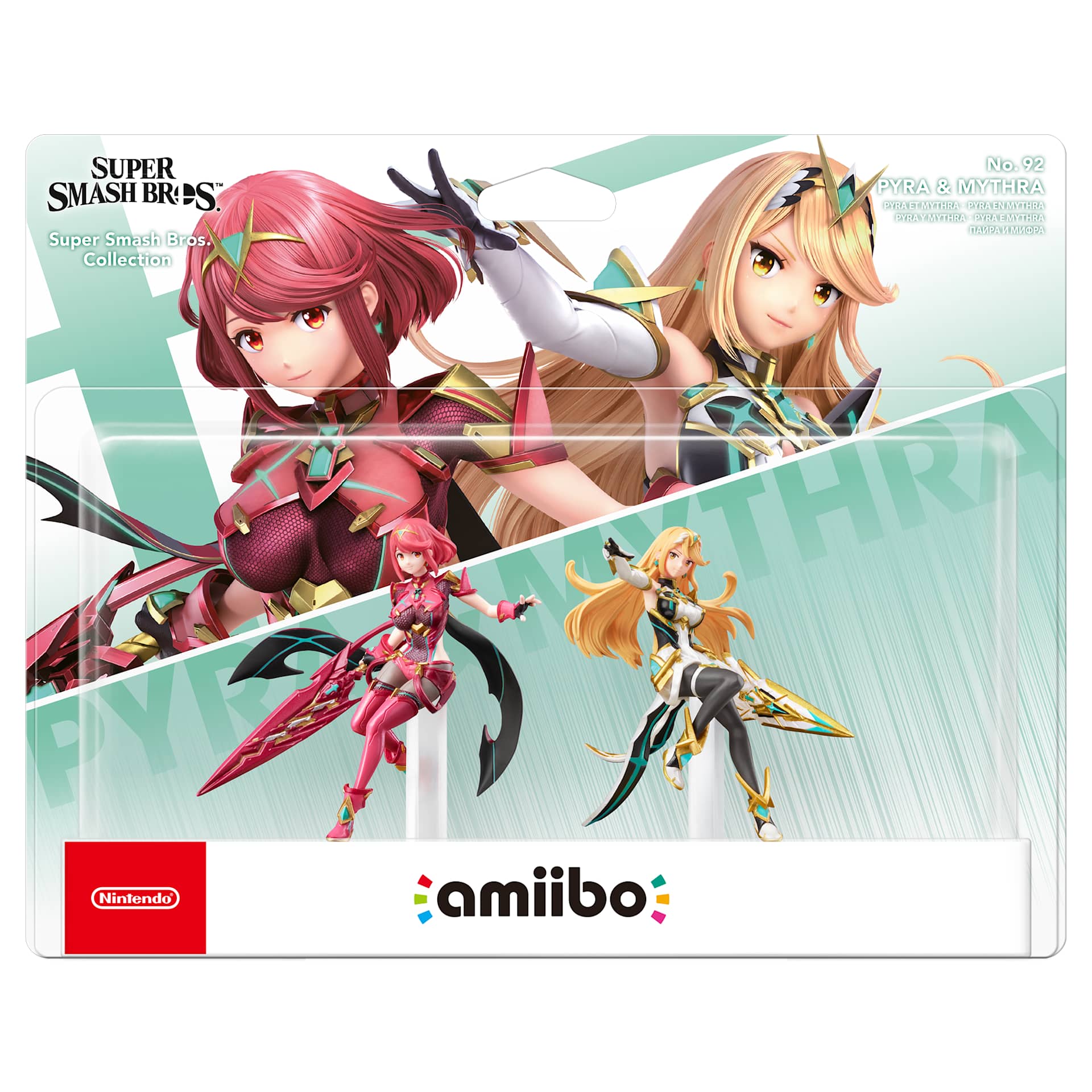 Pyra & Mythra No.92 Double Pack amiibo (Super Smash Bros. Collection ...