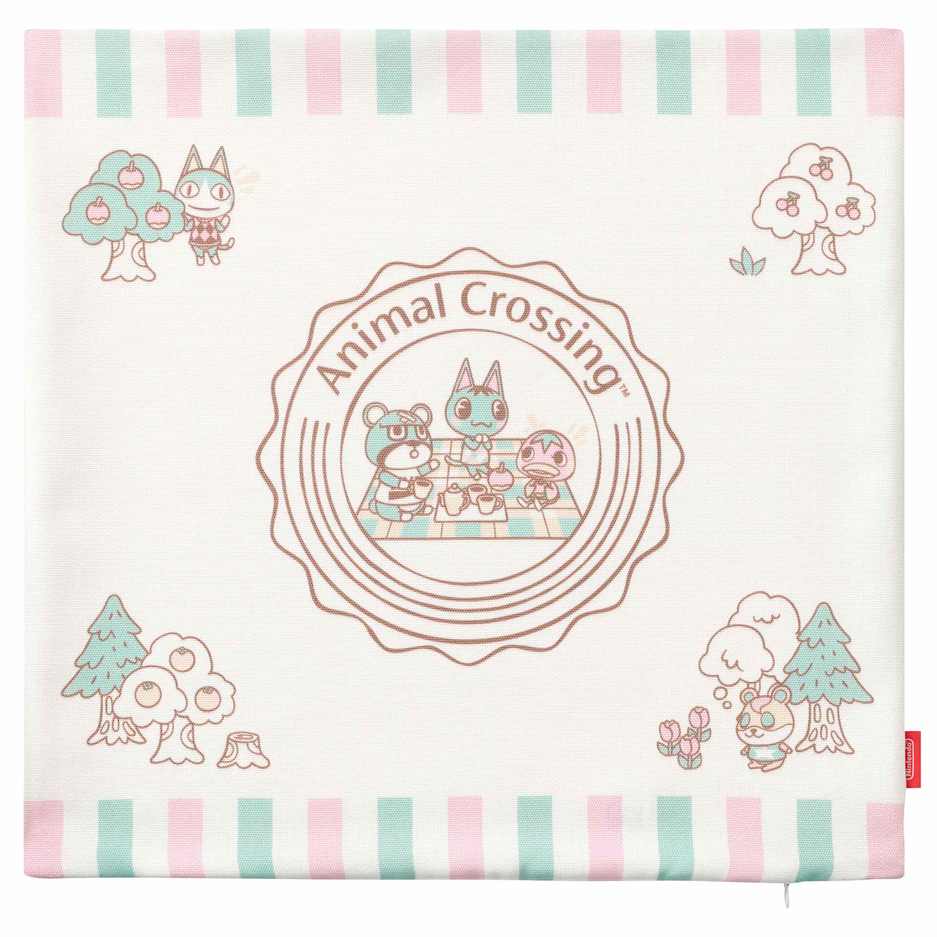 Animal Crossing Striped Cushion Cover - My Nintendo Store