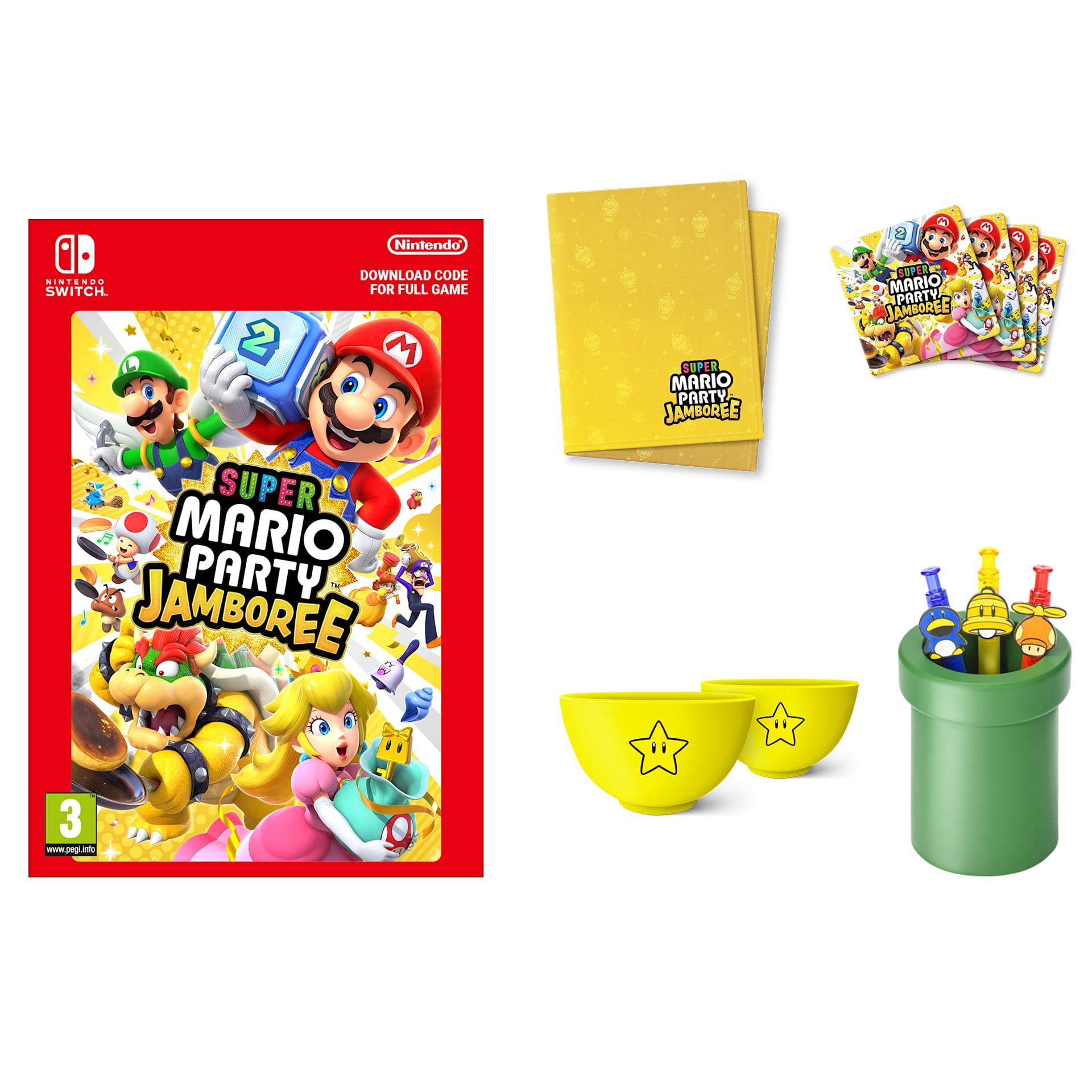 Super Mario Party Jamboree House Party Bundle + Super Mario Pipe Pen ...