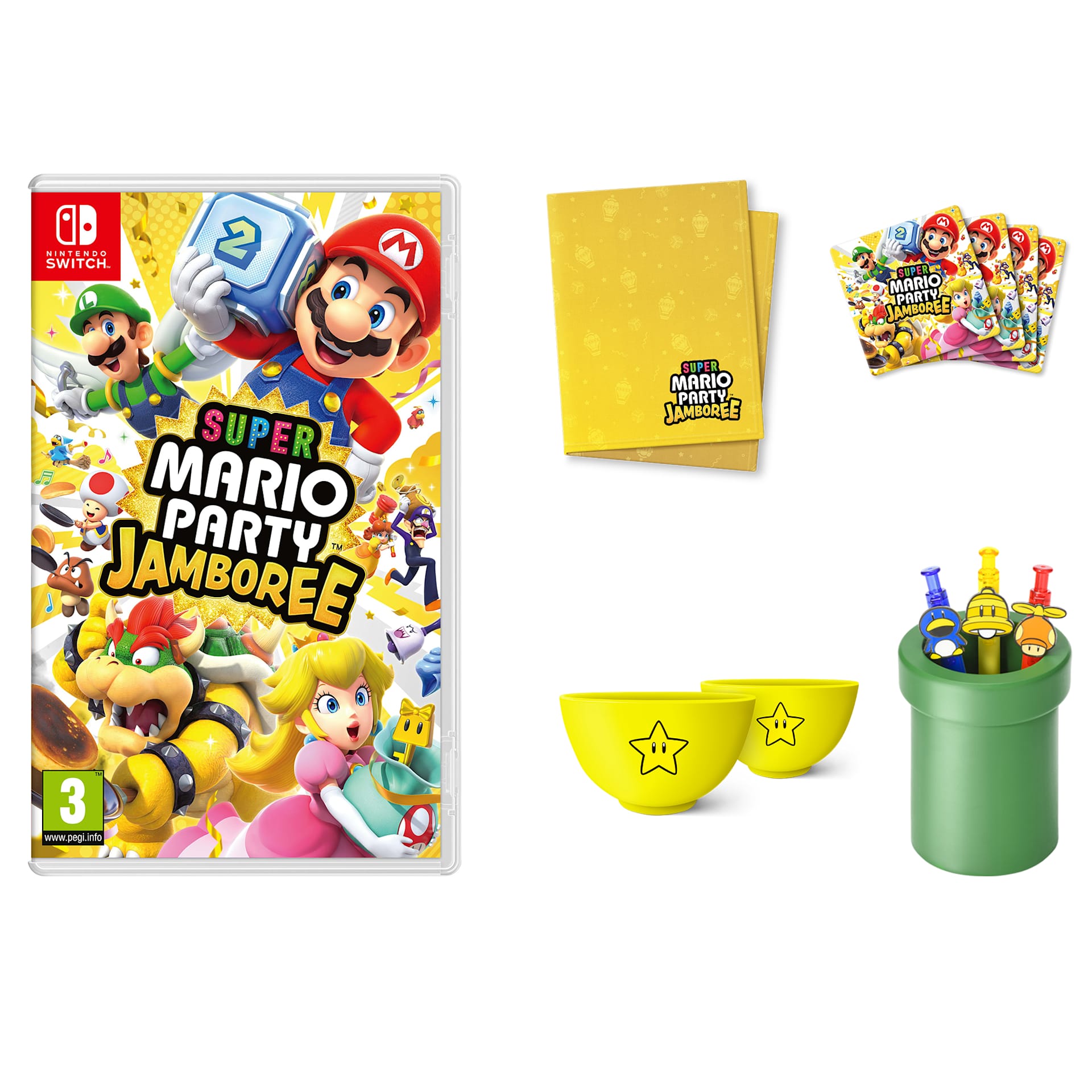 Super Mario Party Jamboree House Party Bundle + Super Mario Pipe Pen ...