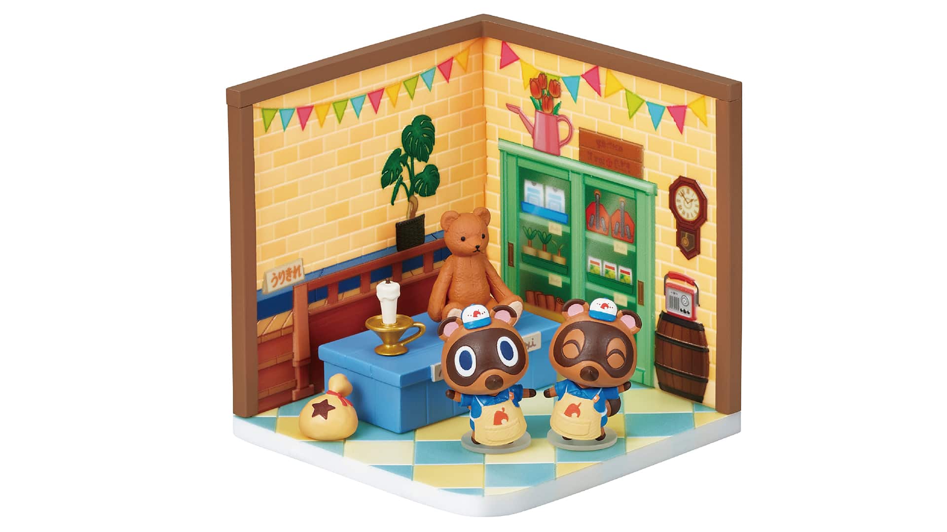 Diorama-collectie met mini-Animal Crossing-figuurtjes (een van zes ...