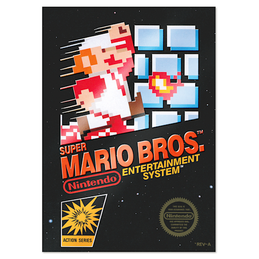 Set di poster A4 in rilievo di Super Mario Bros. (solo per i membri di ...