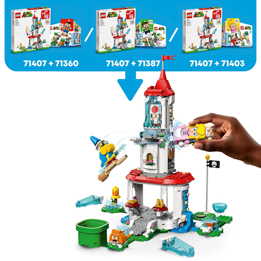 LEGO Super Mario Cat Peach Suit and Frozen Tower Expansion Set (71407 ...