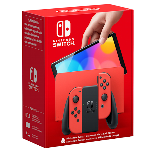 Nintendo Switch – OLED Model Mario Red Edition + Super Mario Bros ...