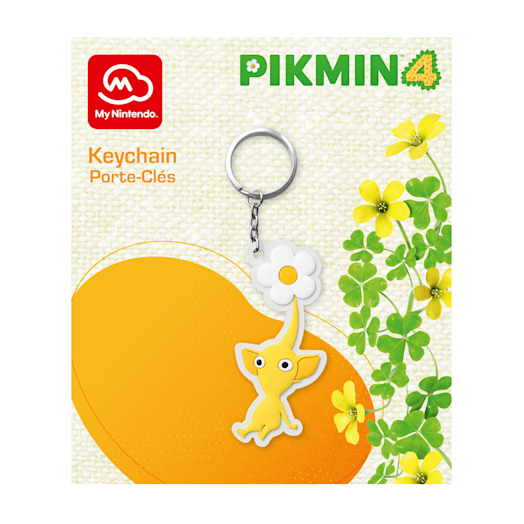 Pikmin 4 Rubber Cutout Keychain (Yellow Pikmin) - My Nintendo Store