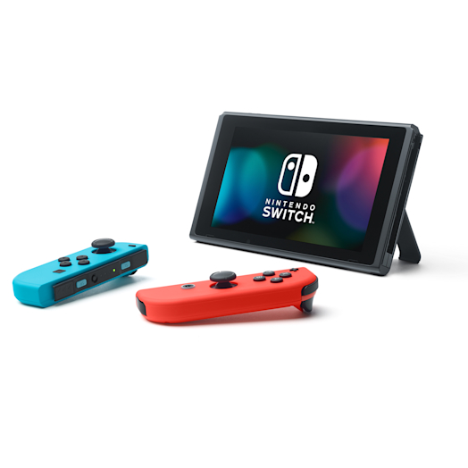 Conjunto Da Consola Nintendo Switch Azul Néon Vermelho Néon Com