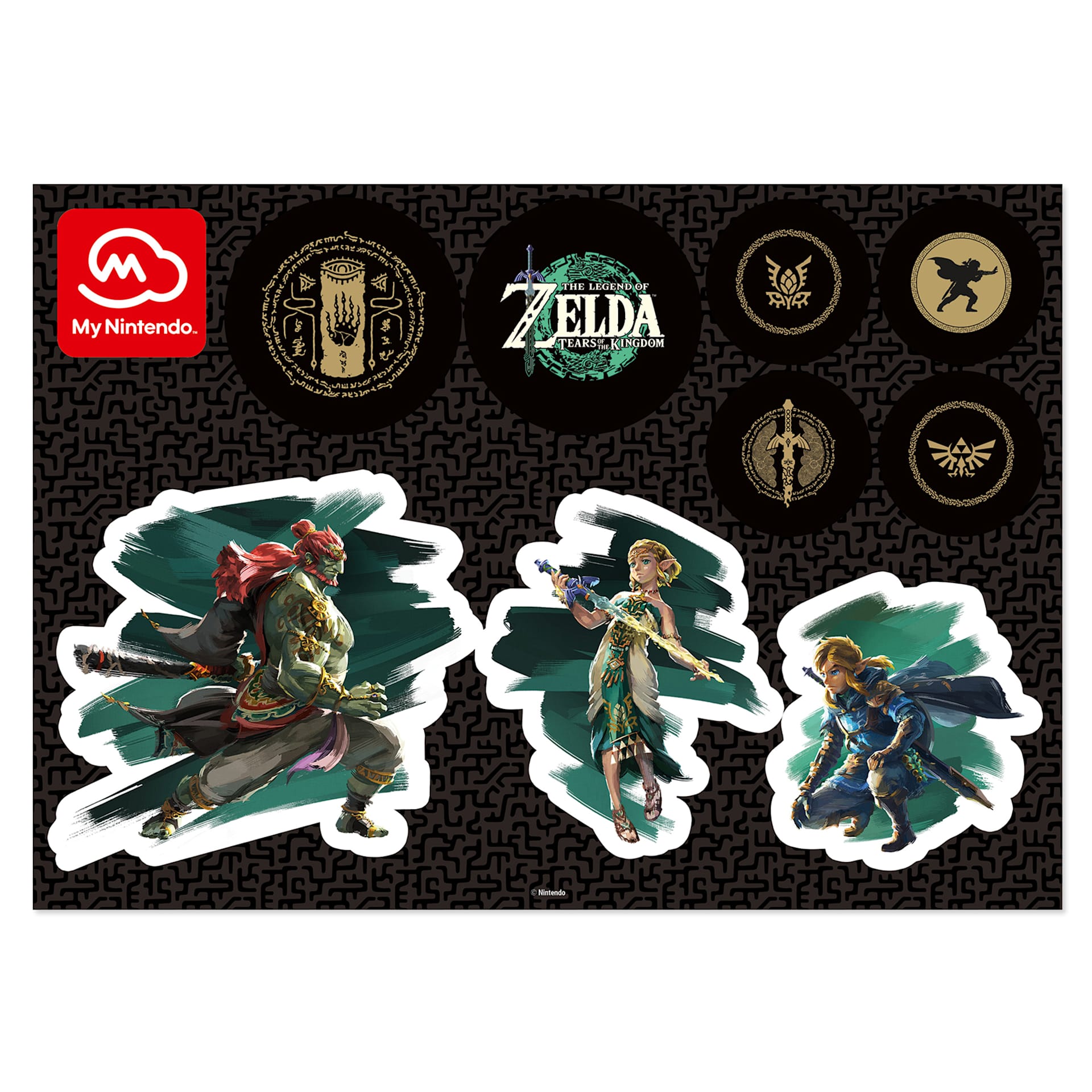 The Legend of Zelda: Tears of the Kingdom Wrapping Paper Set + Sticker ...