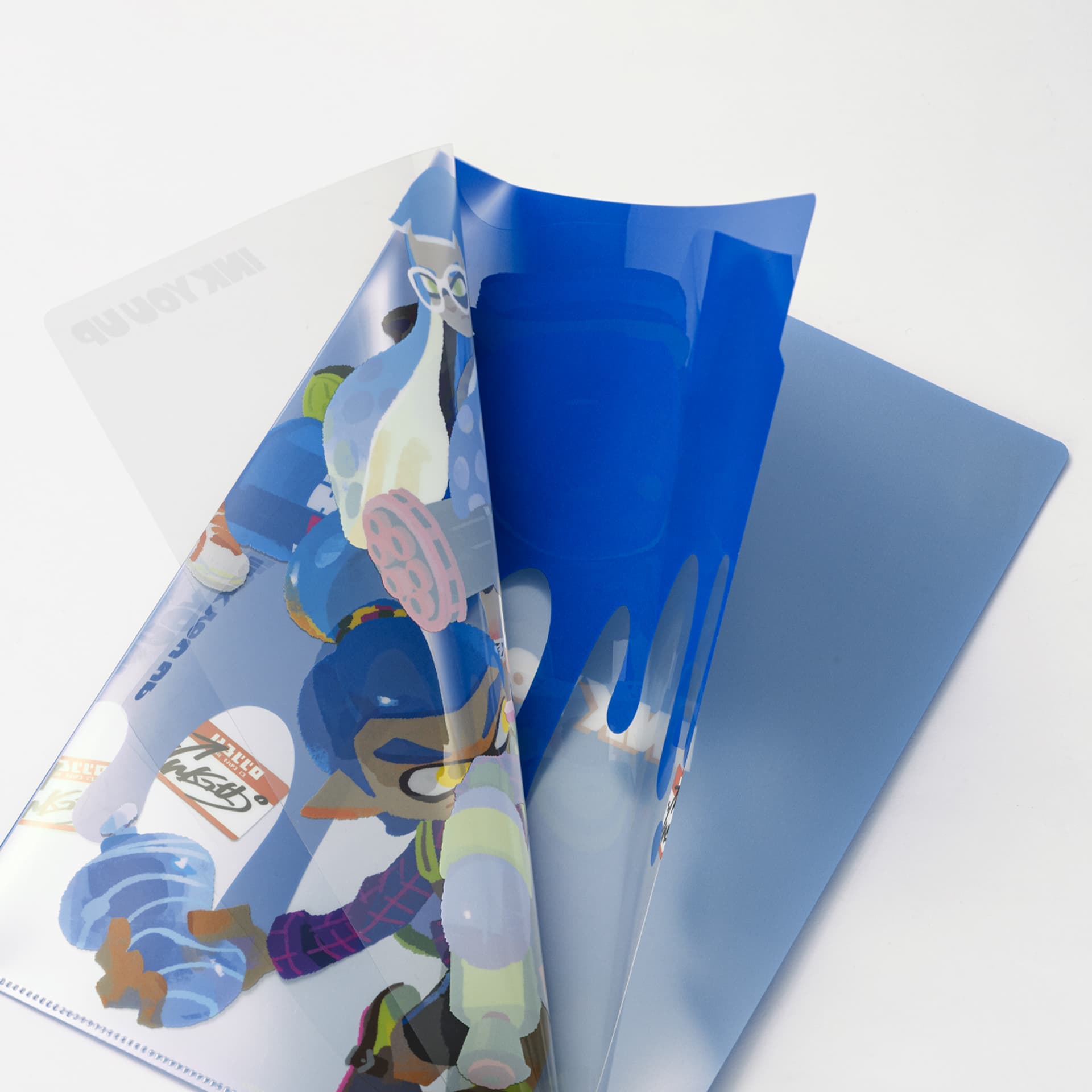 Splatoon INK YOU UP A4 Clear Folder (Blue) - My Nintendo Store