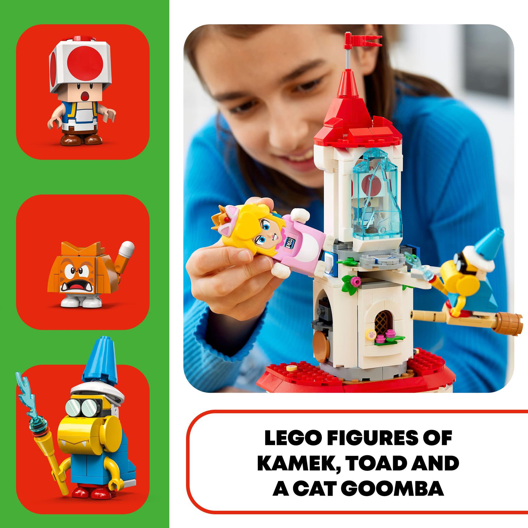 LEGO Super Mario Cat Peach Suit and Frozen Tower Expansion Set (71407 ...