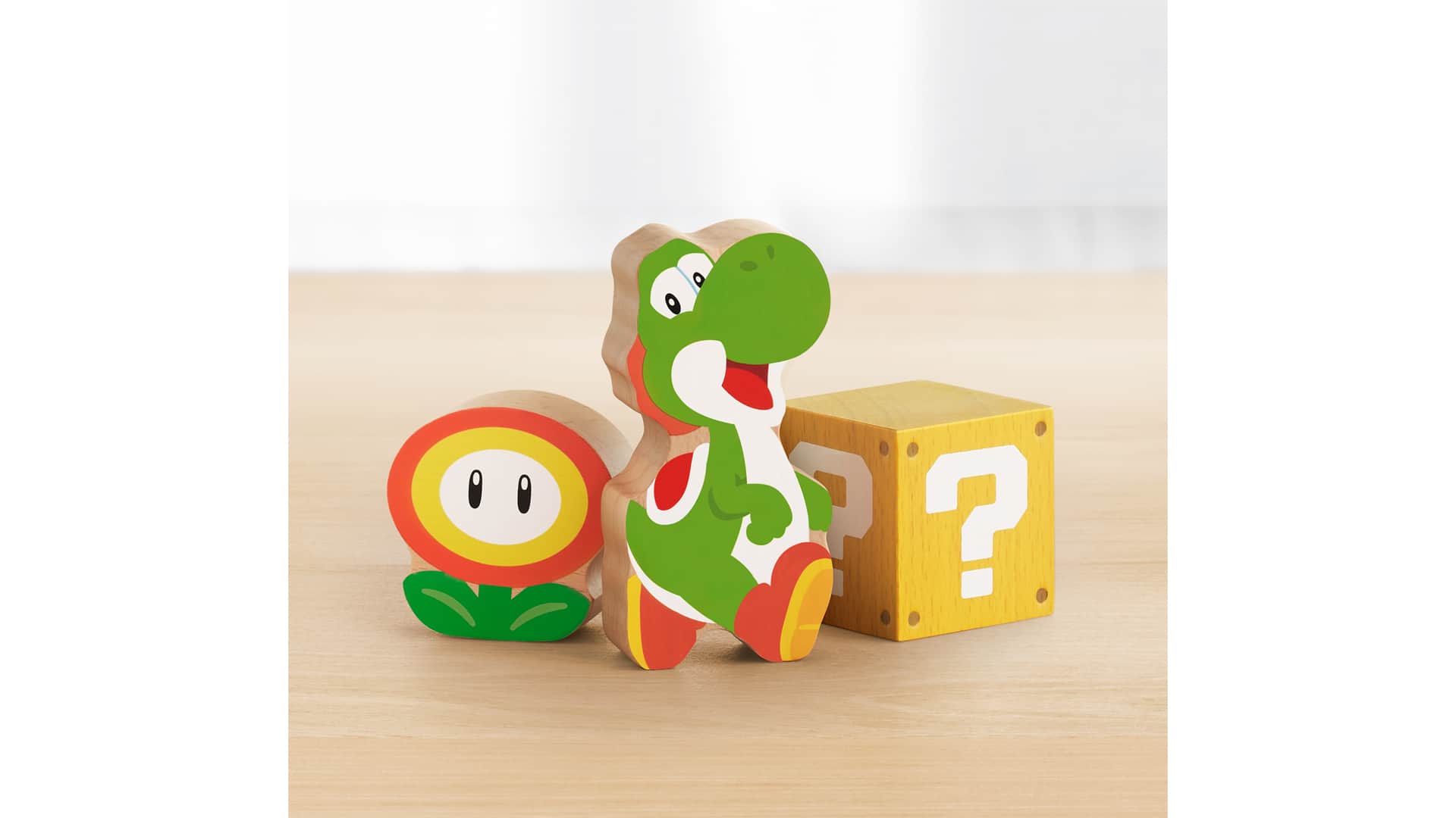 Yoshi Wood Block Set (3 pieces) - My Nintendo Store