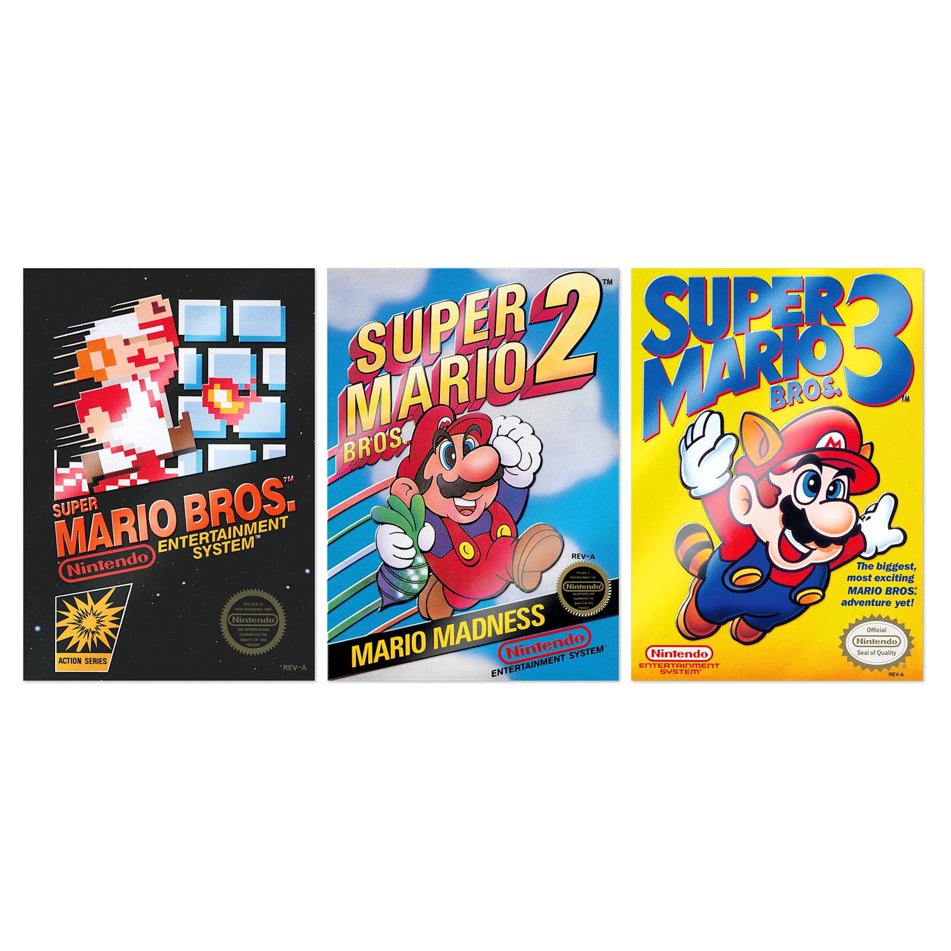 Super Mario Bros.-reliëfmuurafbeeldingenset in A4 (Exclusief voor ...