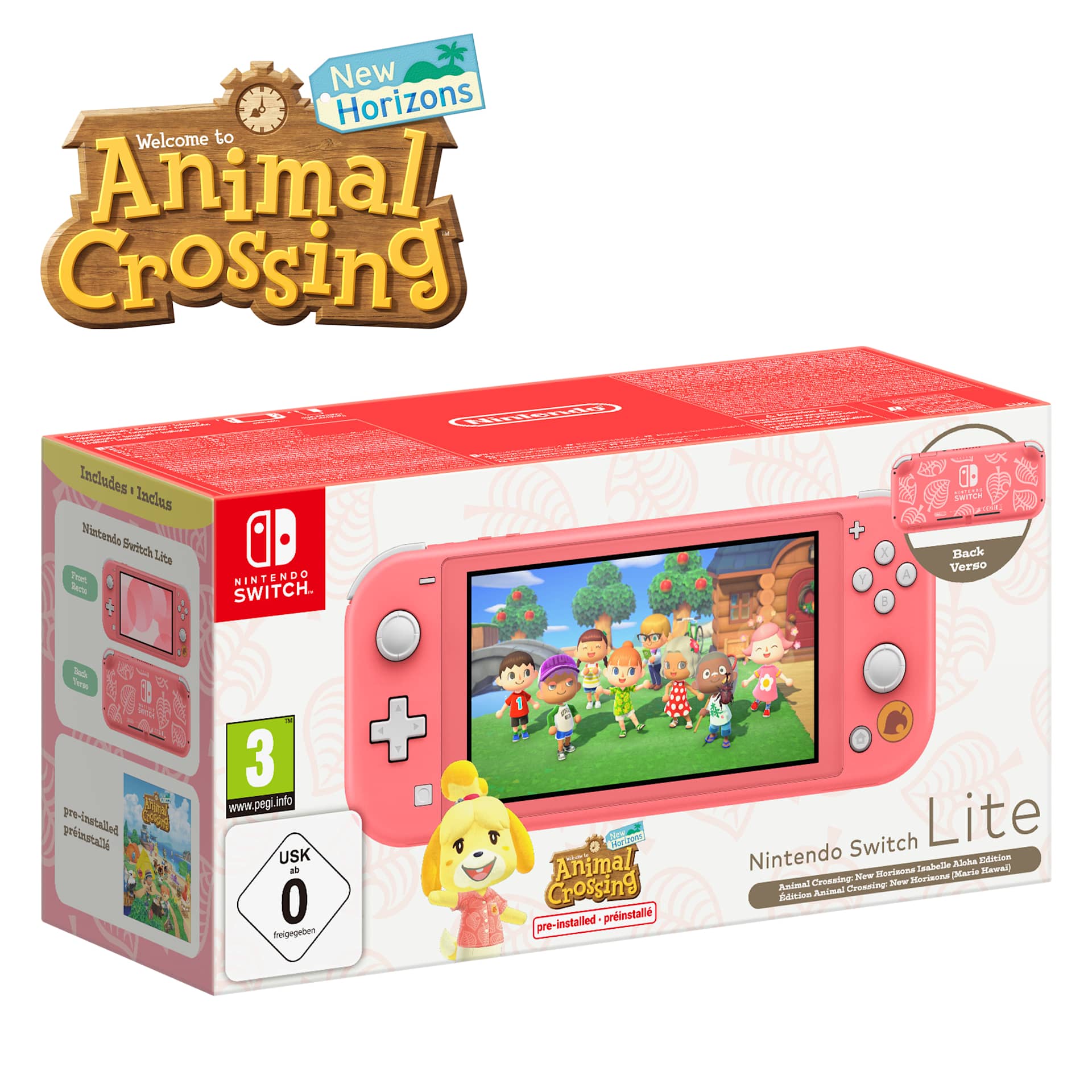 Nintendo Switch Lite Animal Crossing: New Horizons – Melinda-Edition ...