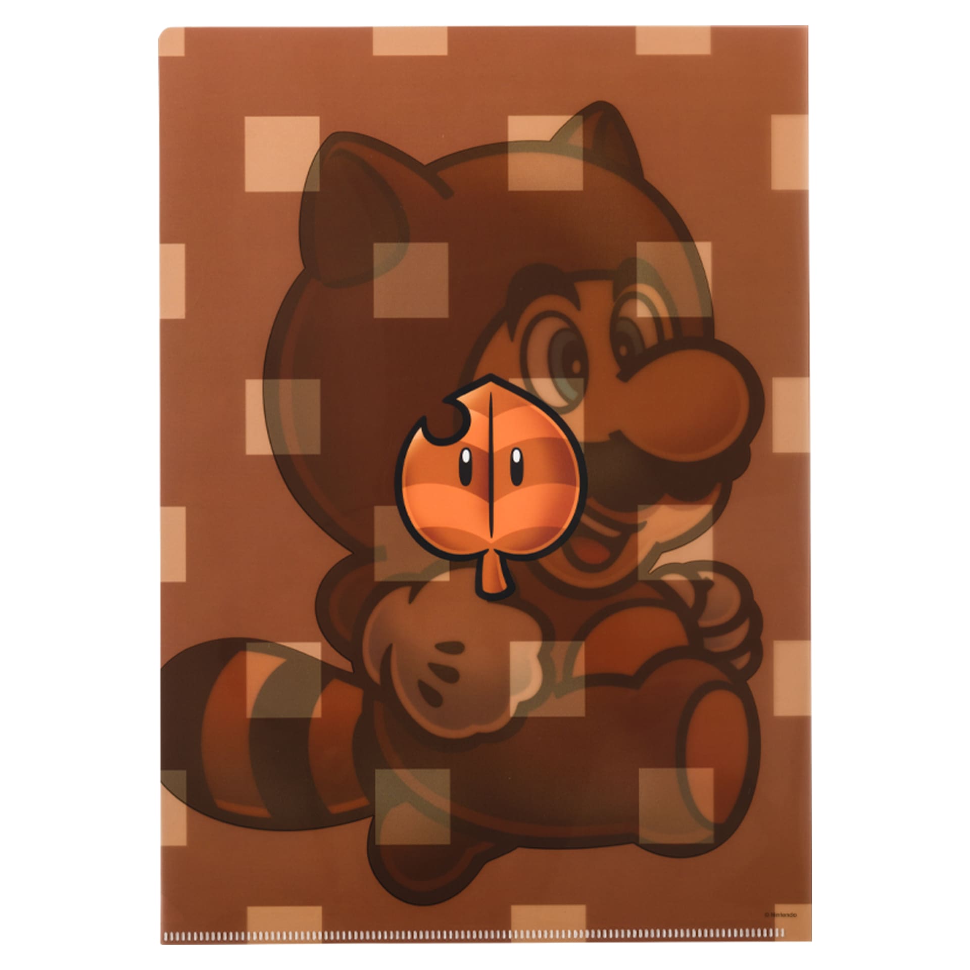 Super Mario Power-Up A4 Clear Folder (Tanooki Mario) - My Nintendo Store