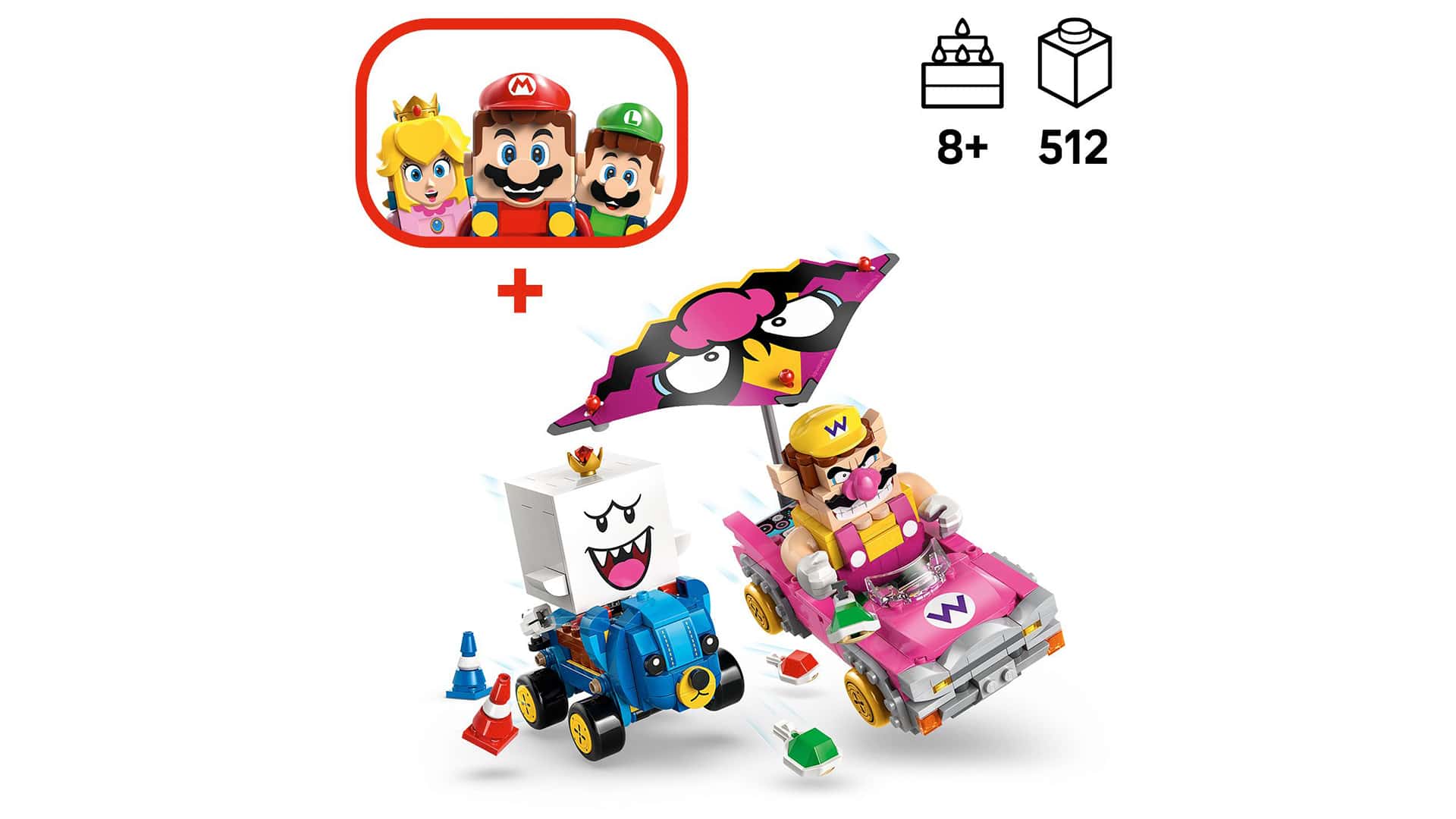 LEGO Super Mario Mario Kart – Wario & King Boo (72038) - My Nintendo Store