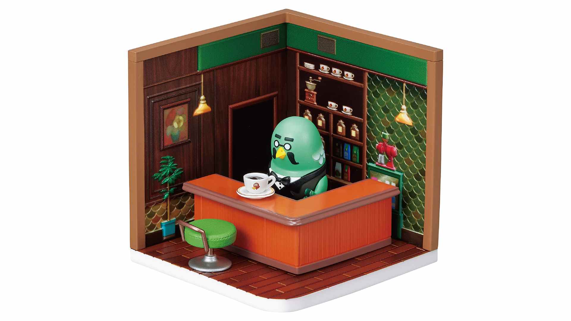 Diorama-collectie met mini-Animal Crossing-figuurtjes (een van zes ...