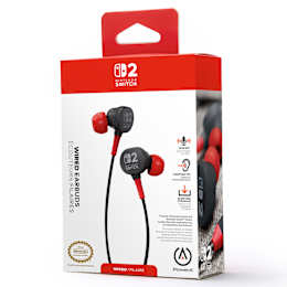 Wired Earbuds for Nintendo Switch 2 – Black - My Nintendo Store