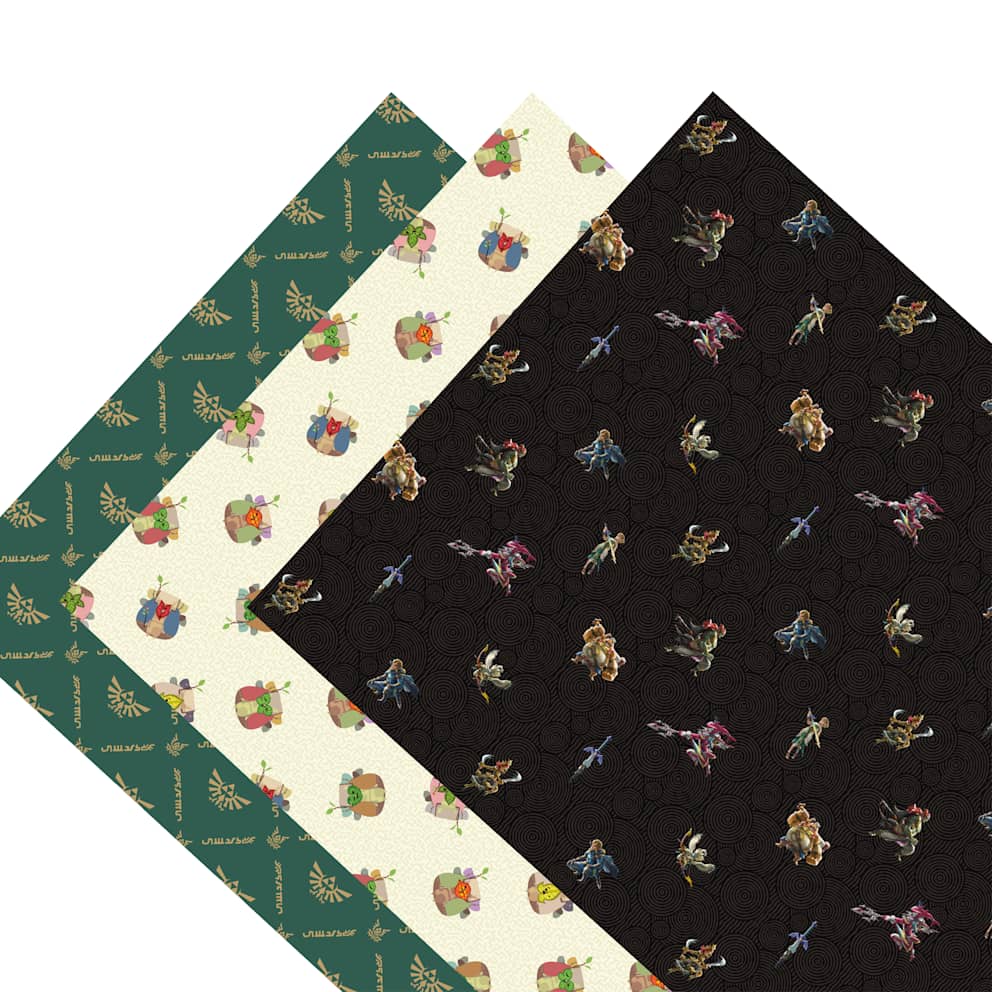 The Legend of Zelda: Tears of the Kingdom Wrapping Paper Set + Sticker ...