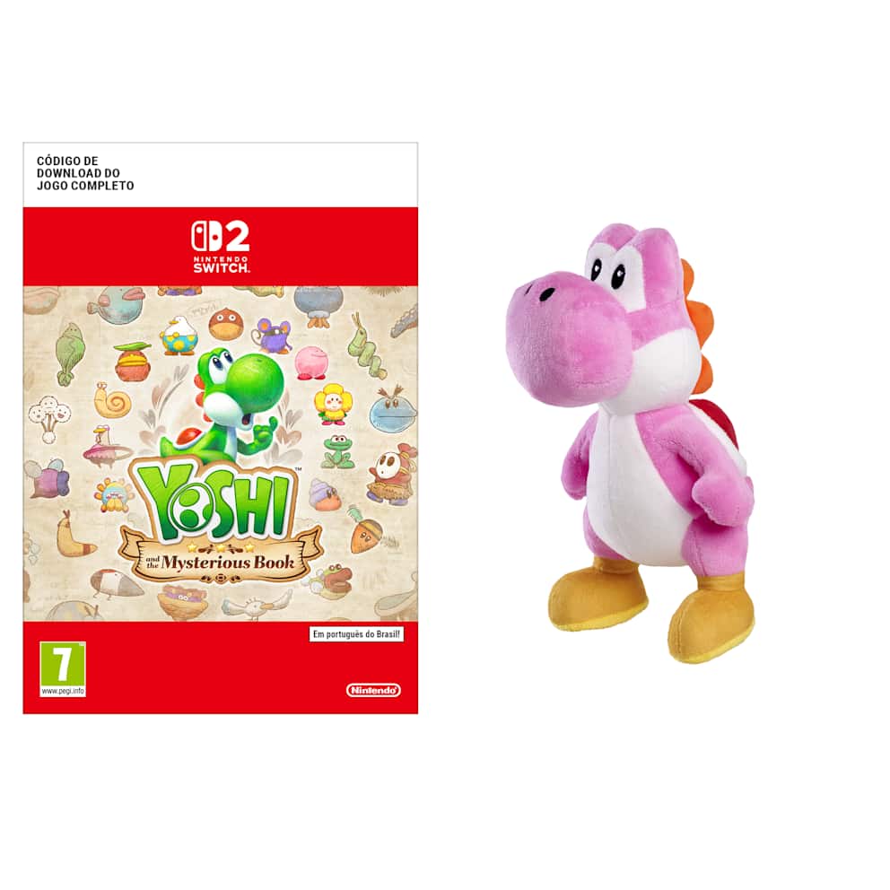 Yoshi and the Mysterious Book + Peluche do Yoshi Cor-de-rosa - Nintendo ...
