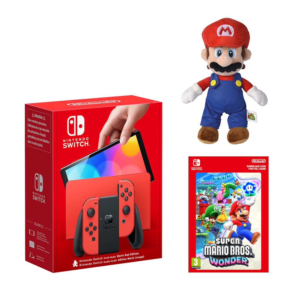 Nintendo Switch – OLED Model Mario Red Edition + Super Mario Bros ...