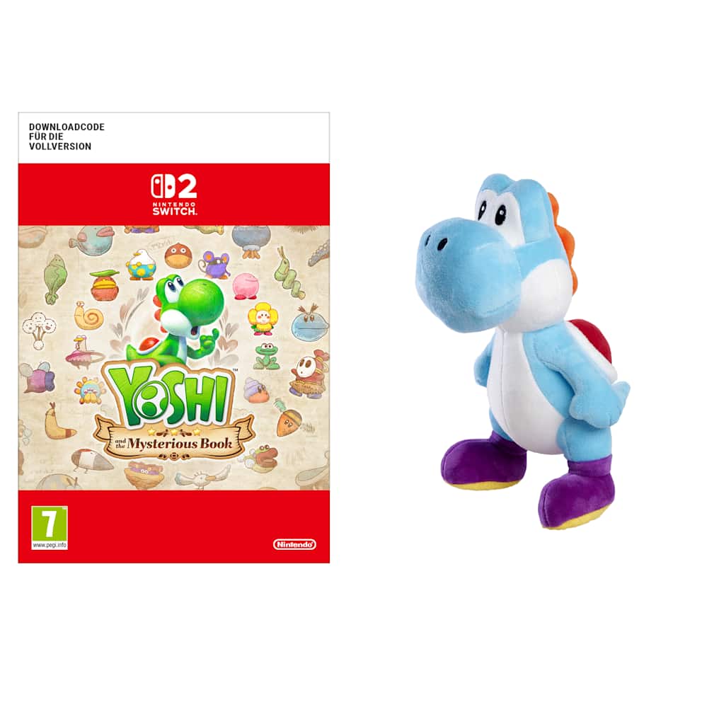 Yoshi and the Mysterious Book + Hellblauer Yoshi-Plüschfigur - Nintendo ...