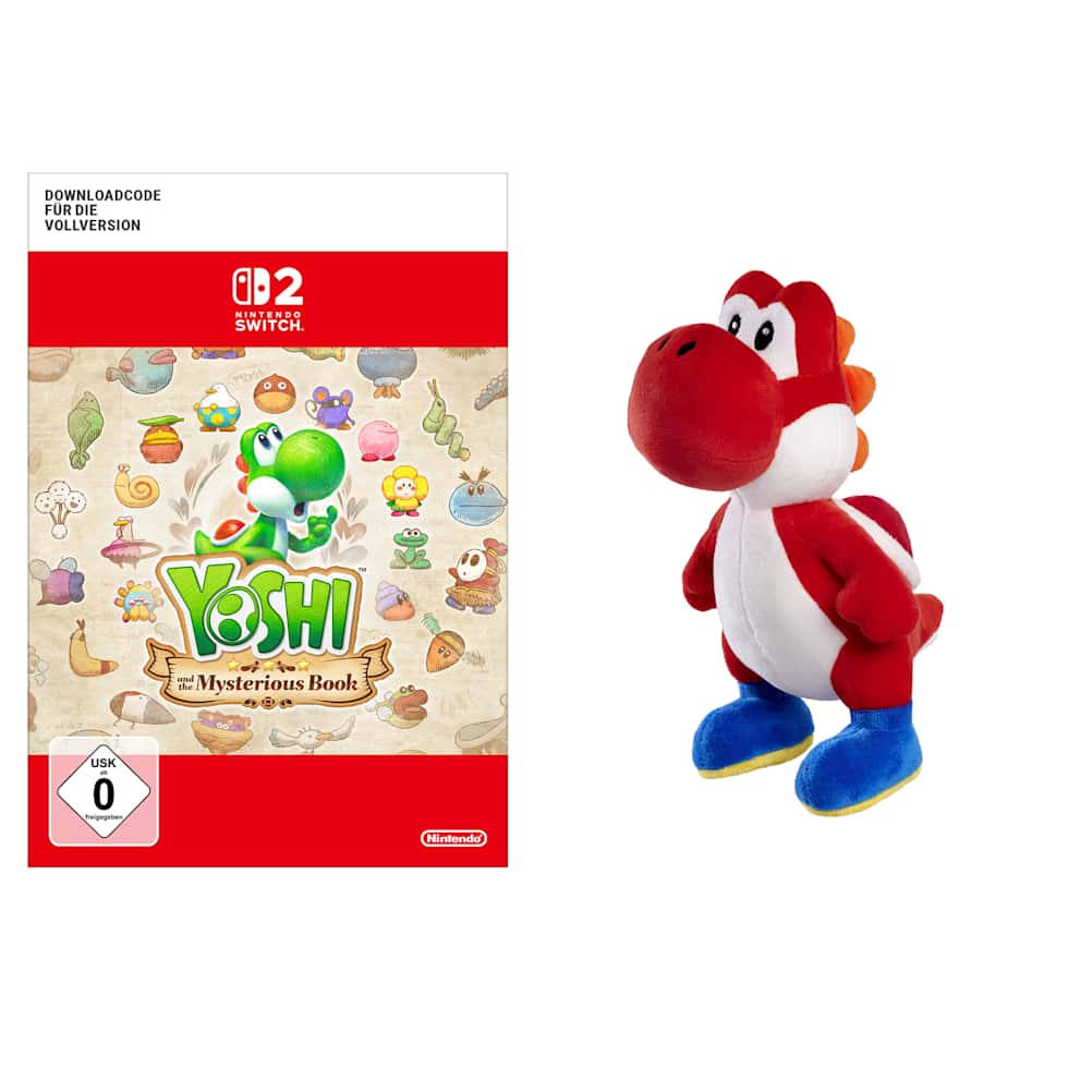 Yoshi and the Mysterious Book + Roter Yoshi-Plüschfigur - Nintendo Store