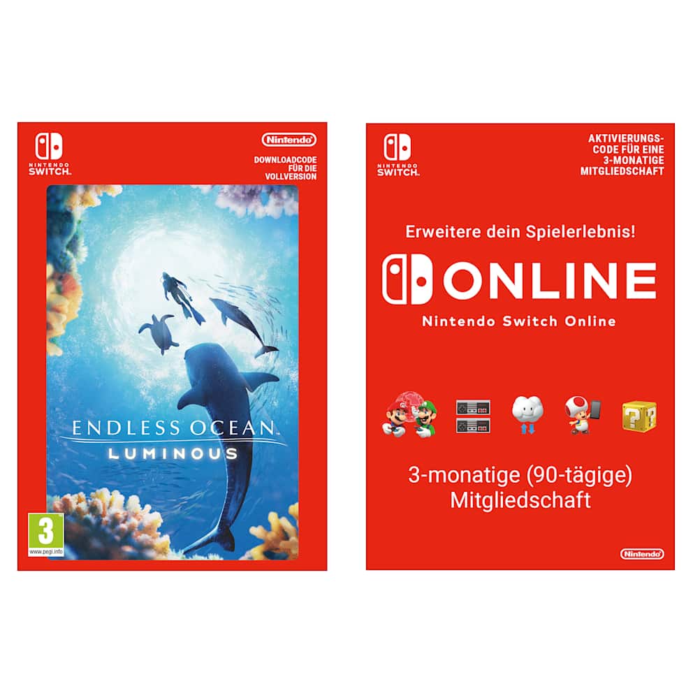 Endless Ocean Luminous + Nintendo Switch Online – 3-Monatige (90-Tägige ...