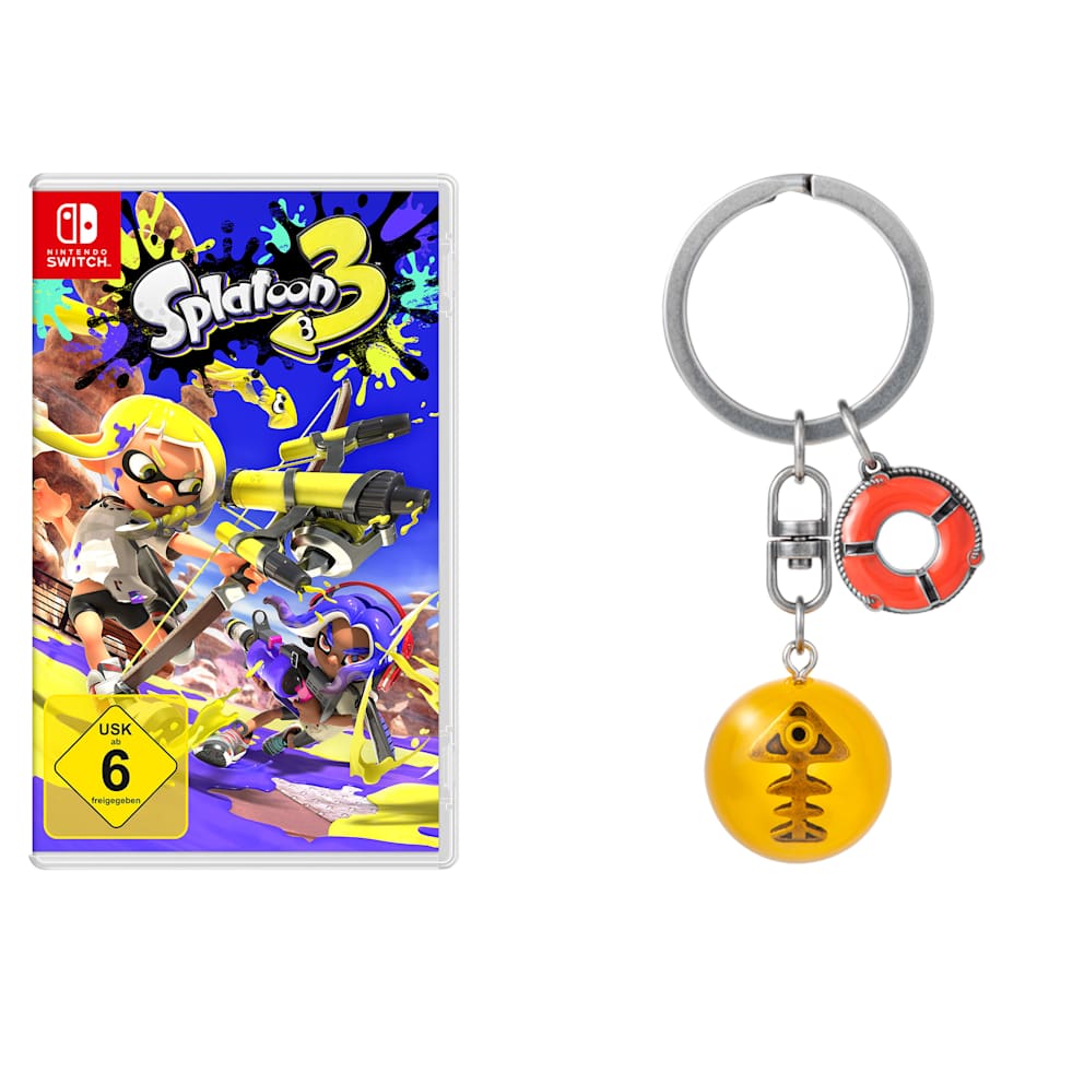 Splatoon 3 + Splatoon 3 Salmon Run-Goldfischei – Schlüsselanhänger - My ...