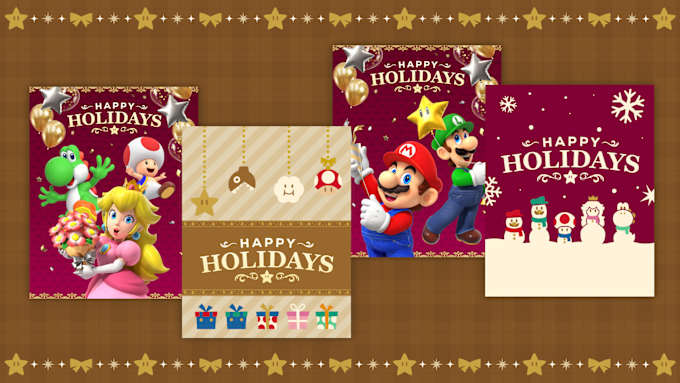 Grab some free Super Mario-themed greeting cards! - Nintendo