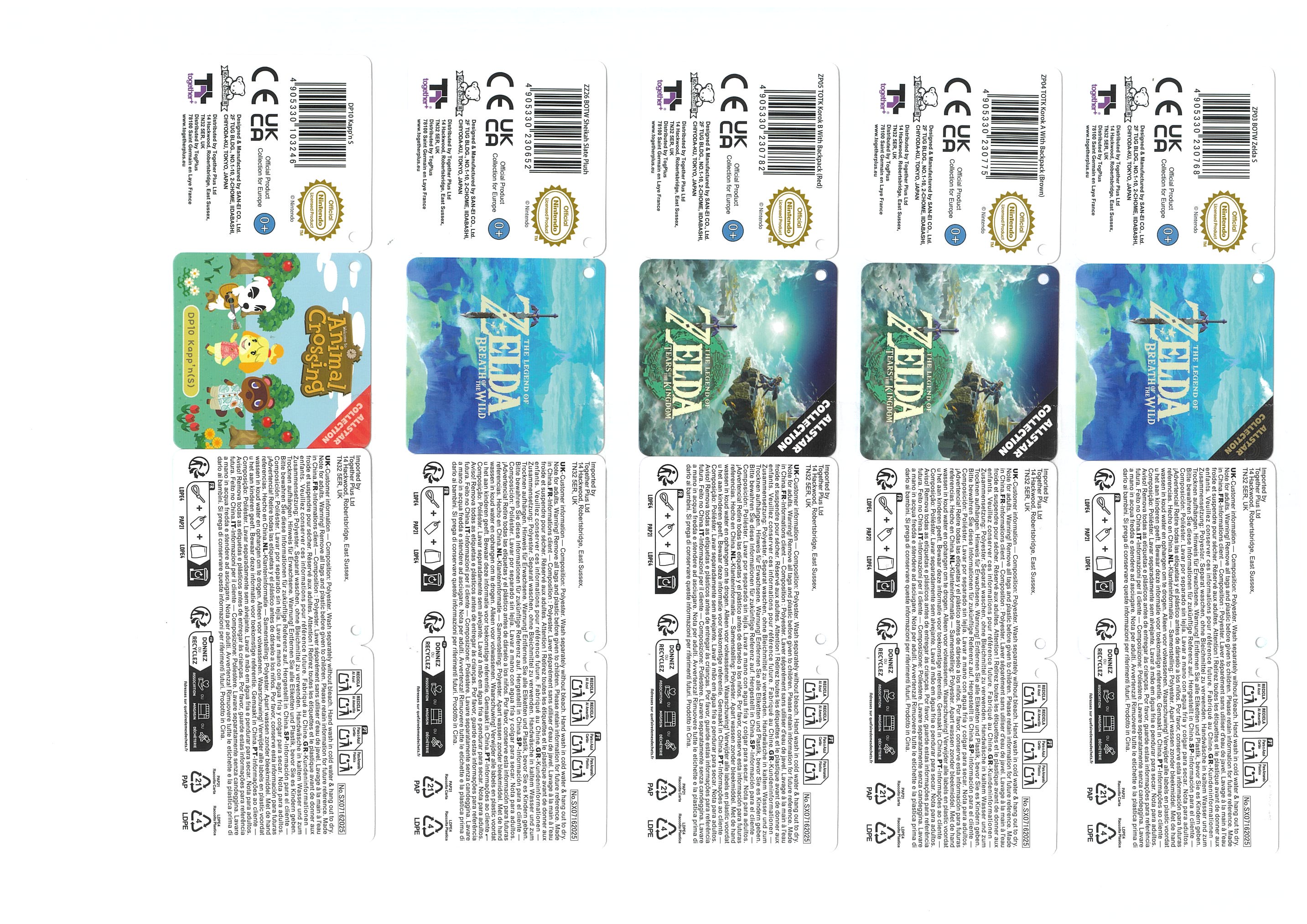 Peluche di un Korogu con zaino (rosso) – The Legend of Zelda: Tears of ...