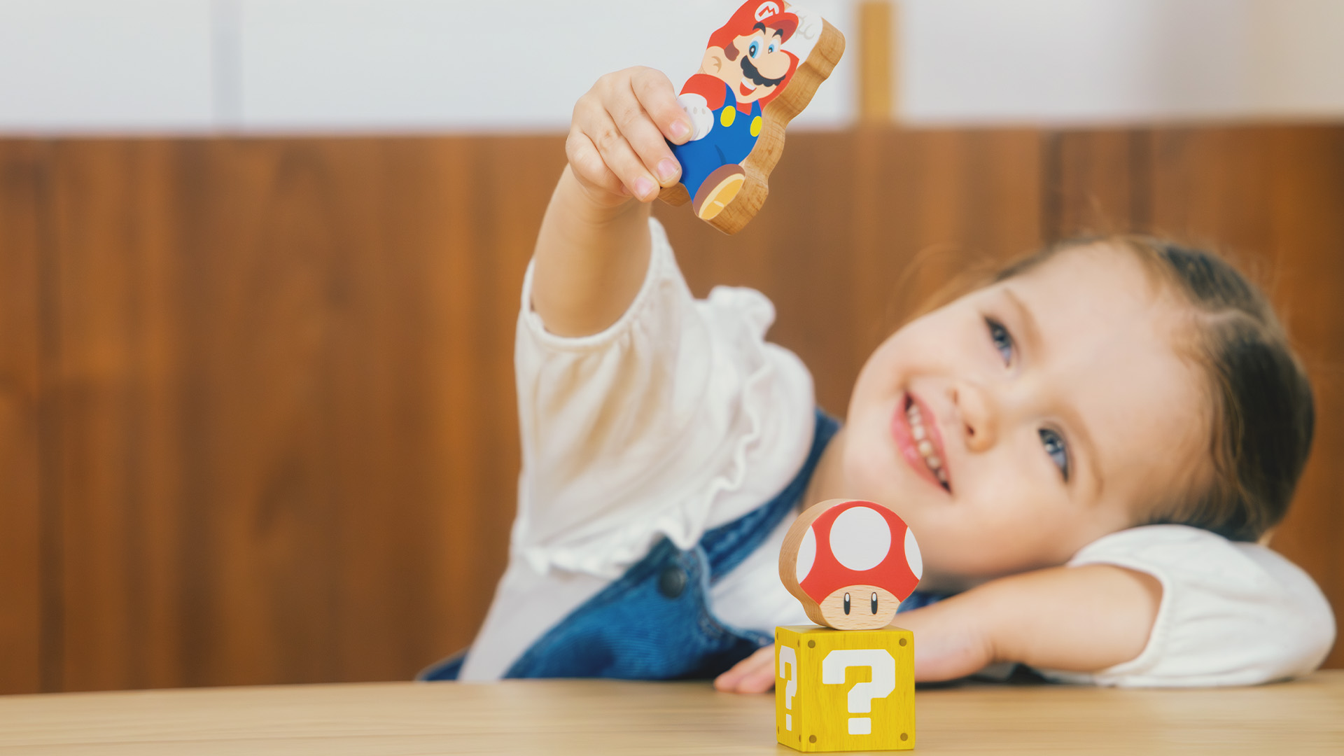 Set de bloques de madera – Mario (3 piezas) - My Nintendo Store