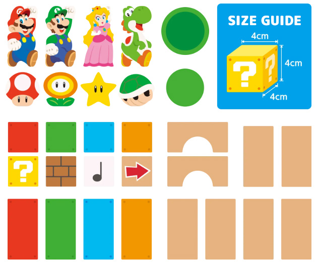 Mario & Friends Wood Block Set (30 pieces) - My Nintendo Store