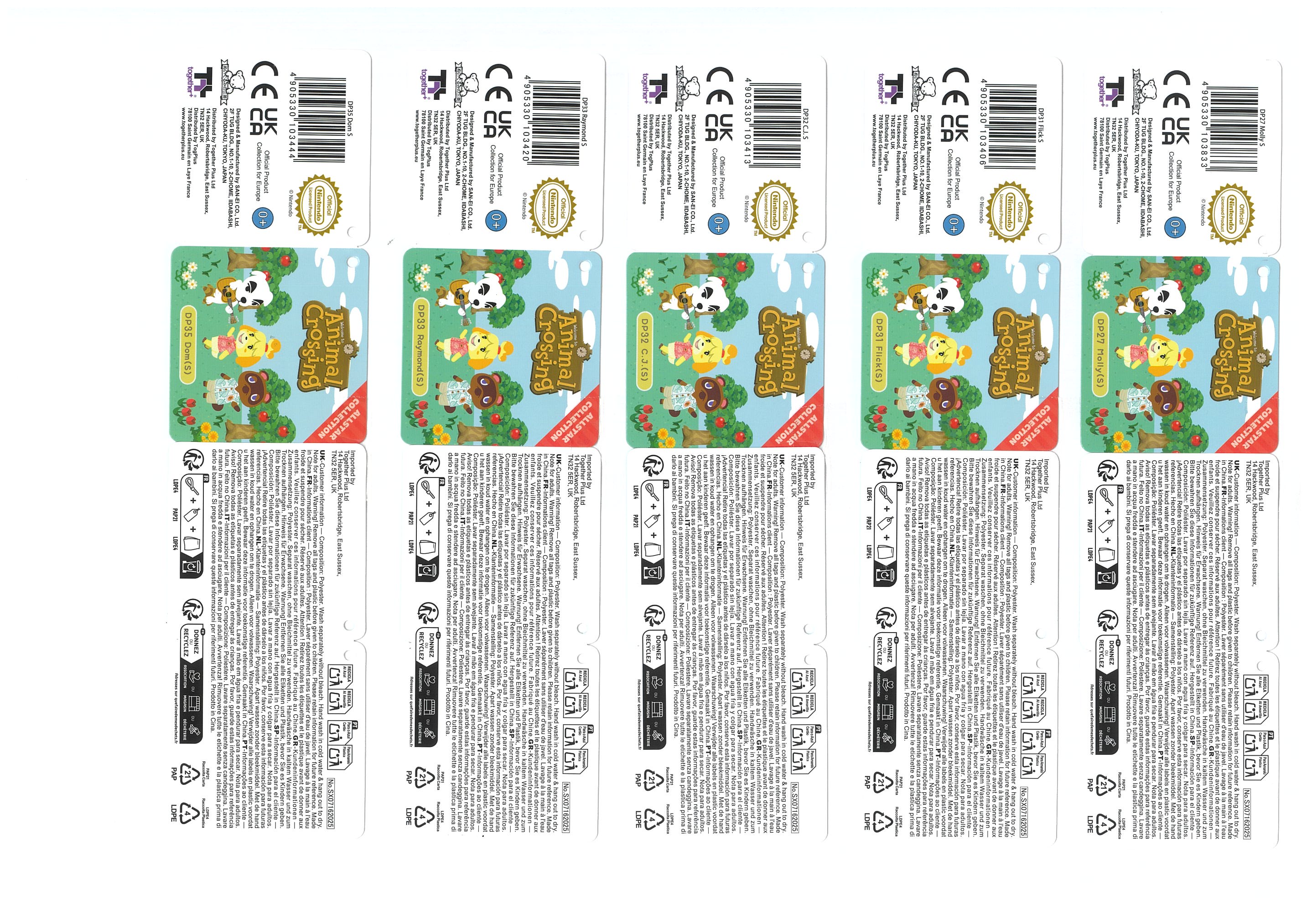 Raymond-knuffel – Animal Crossing - Nintendo Store