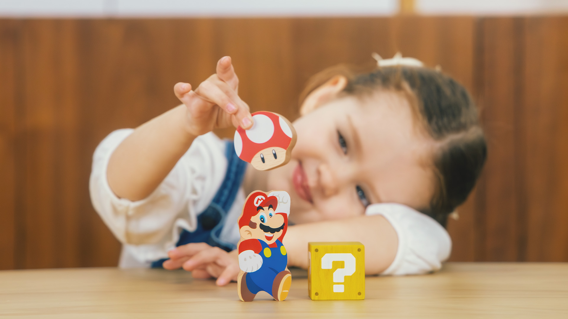 Set de bloques de madera – Mario (3 piezas) - My Nintendo Store