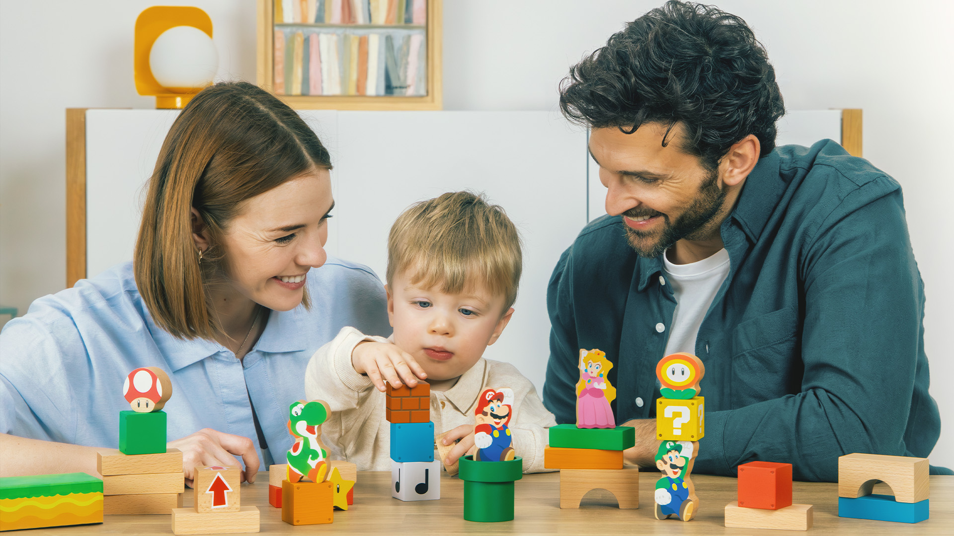 Set de bloques de madera – Mario y amigos (30 piezas) - My Nintendo Store