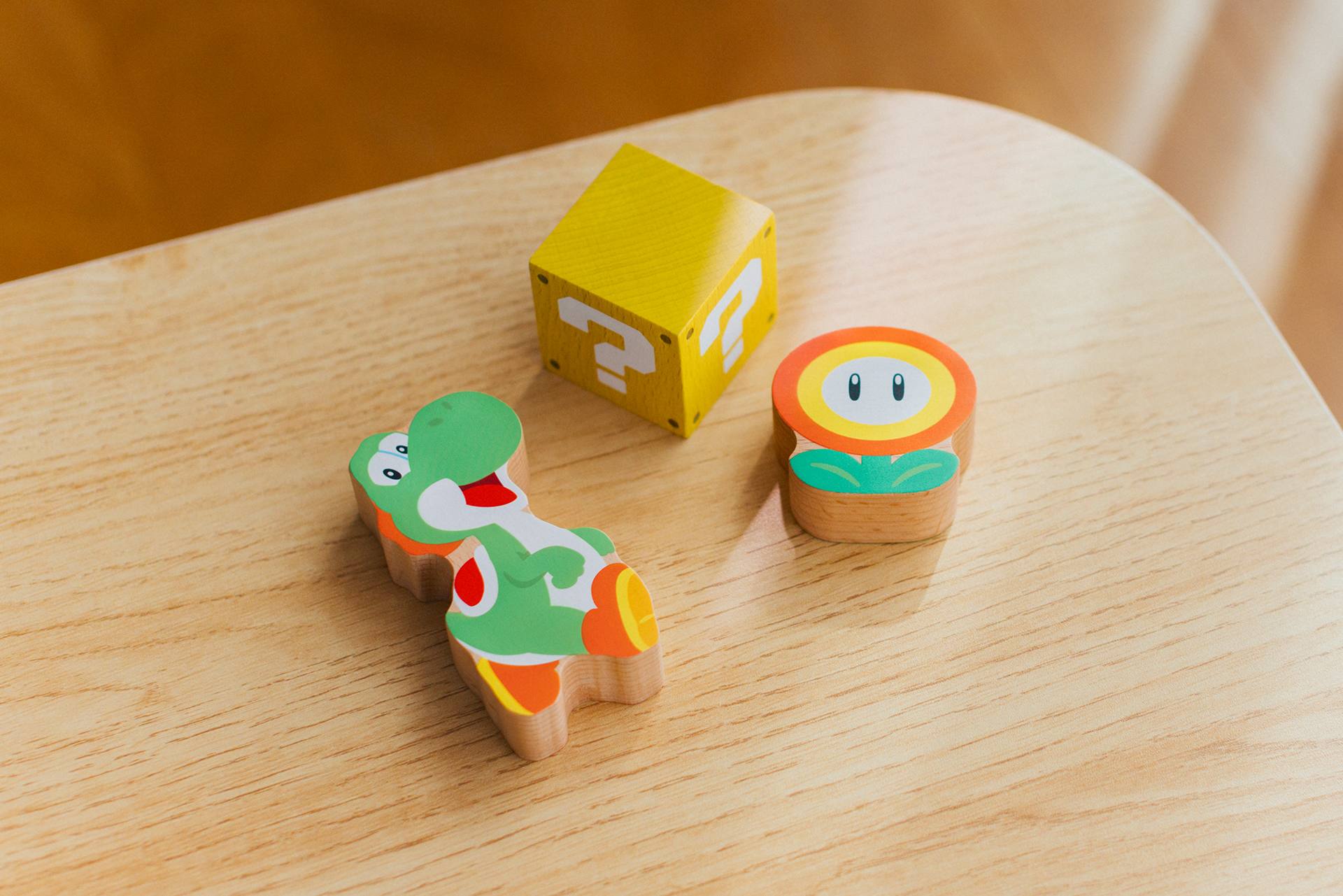 Yoshi Wood Block Set (3 pieces) - My Nintendo Store